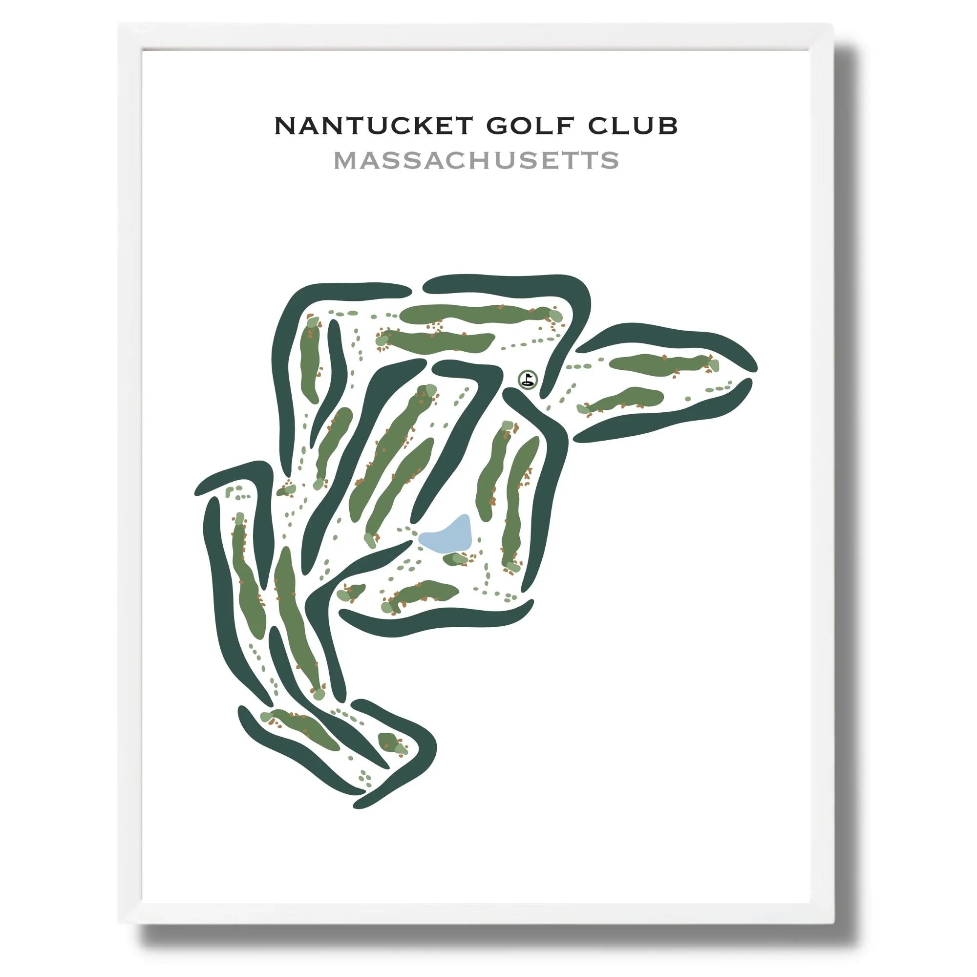 Nantucket Golf Club, Massachusetts Golf Course Maps and Prints - Golf ...