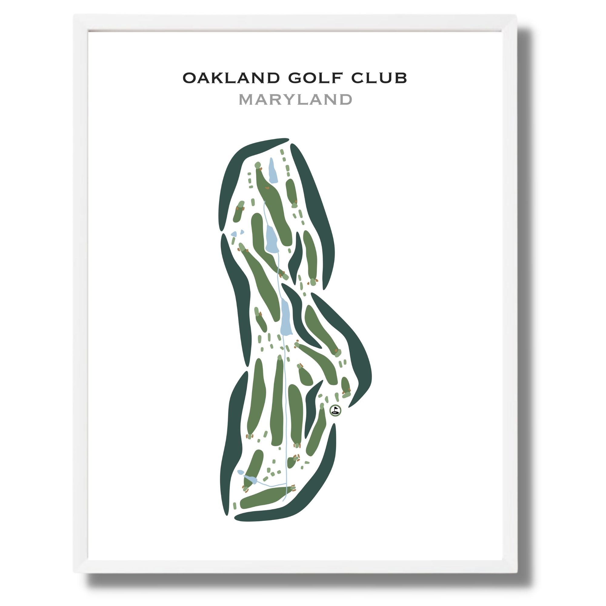 Buy the best printed golf course Oakland Golf Club, Maryland - Golf ...