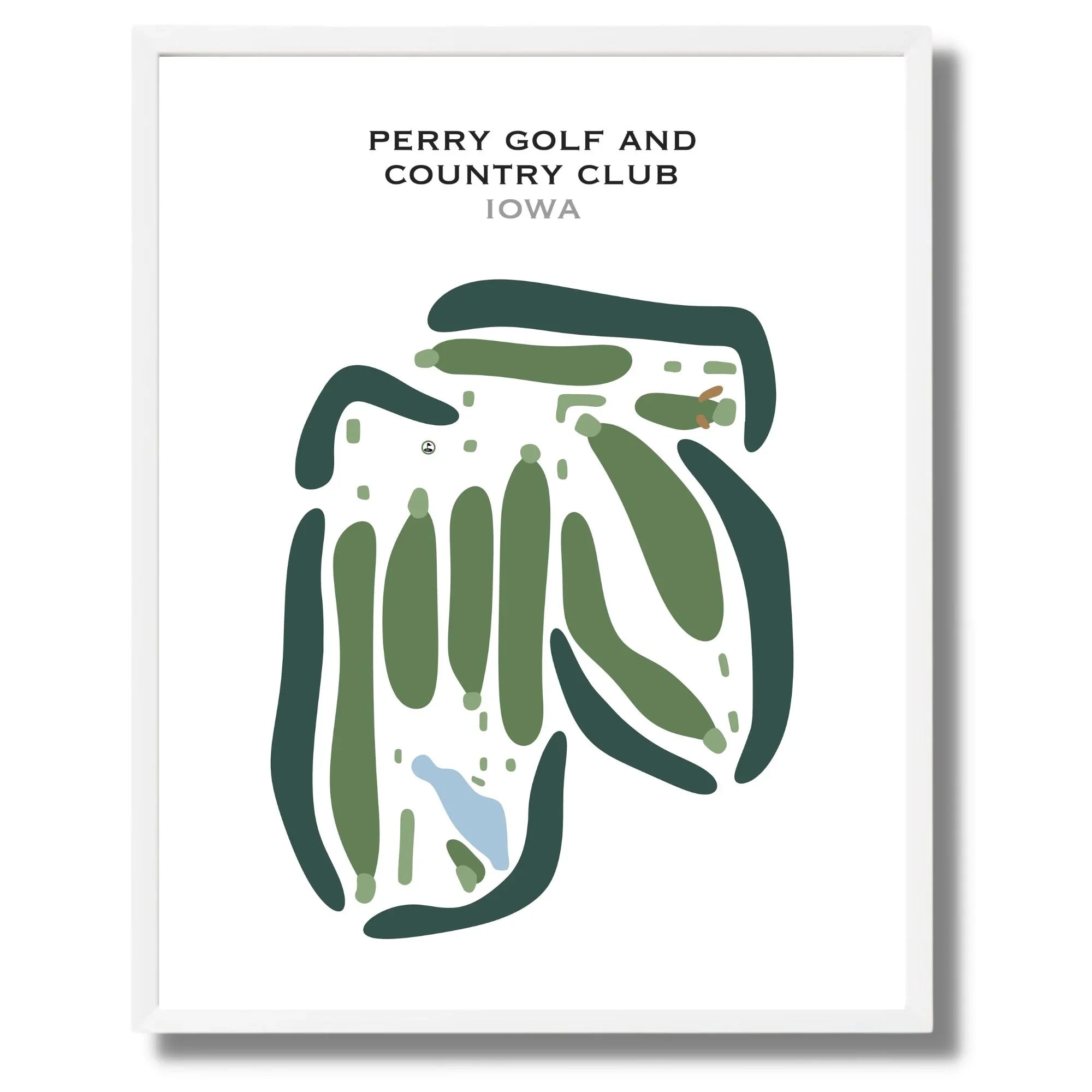 Buy the best printed golf course Perry Golf & Country Club, Iowa - Golf ...