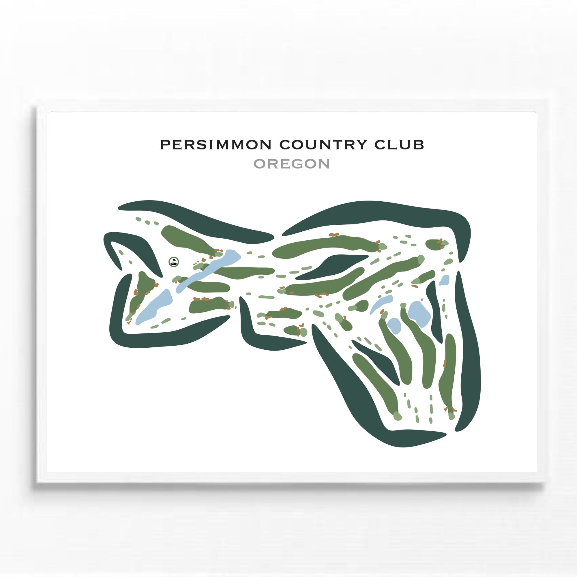 Buy the best printed golf course Persimmon Country Club, Oregon - Golf ...