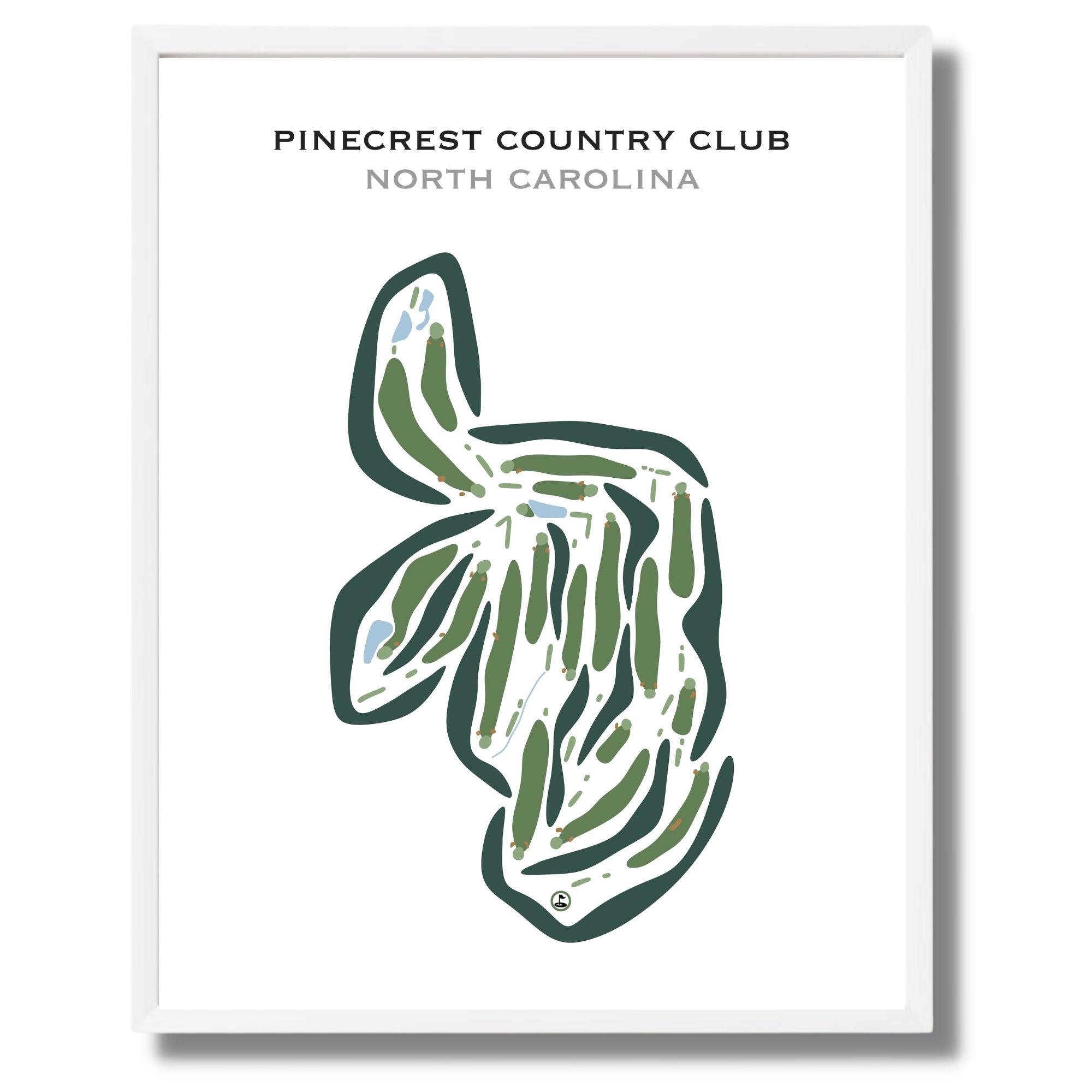Buy the best printed golf course Pinecrest Country Club, North Carolina ...