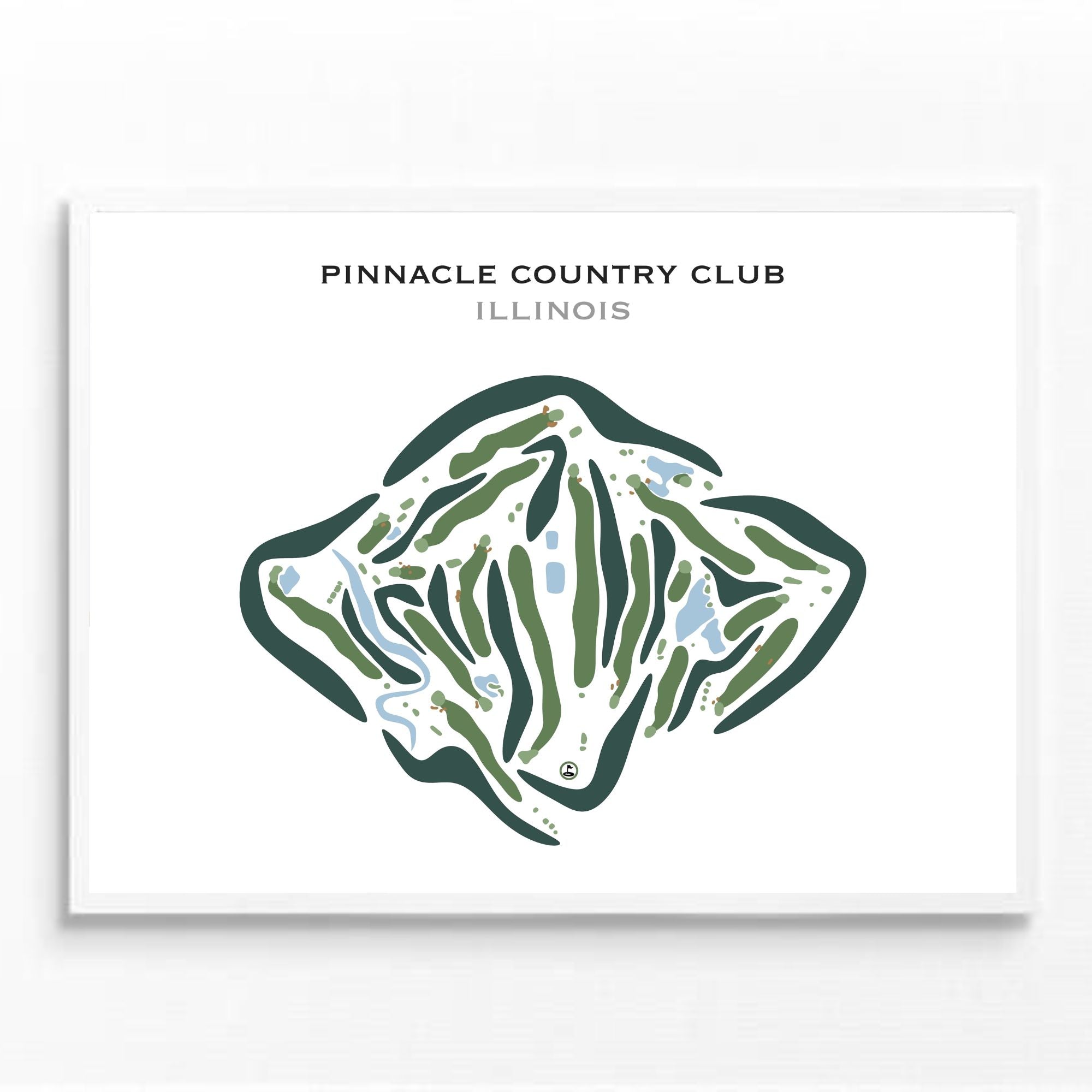 Buy the best printed golf course Pinnacle Country Club, Illinois - Golf ...