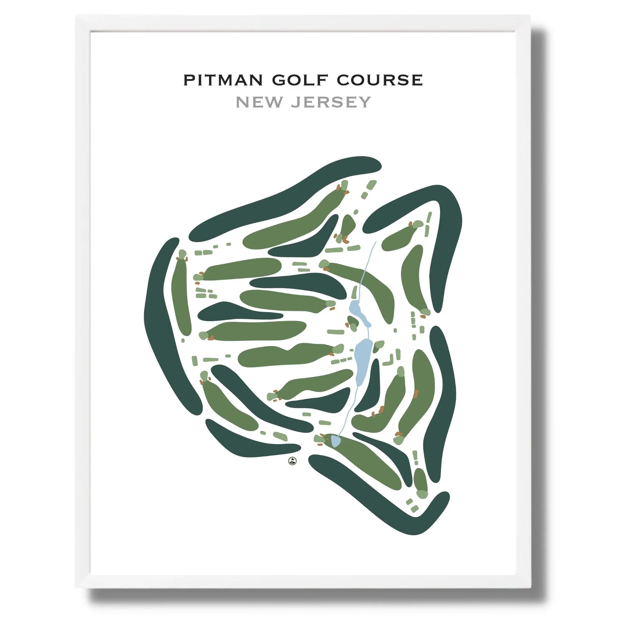 Buy the best printed golf course Pitman Golf Course, New Jersey - Golf ...