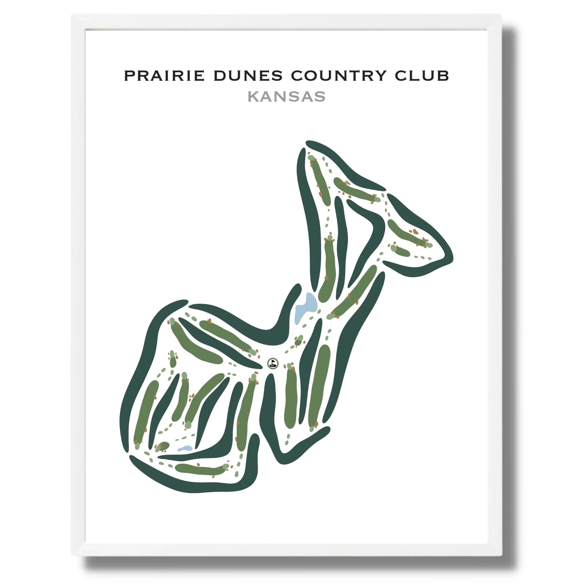 Get Printed Prairie Dunes Country Club, Kansas - Golf Course Prints