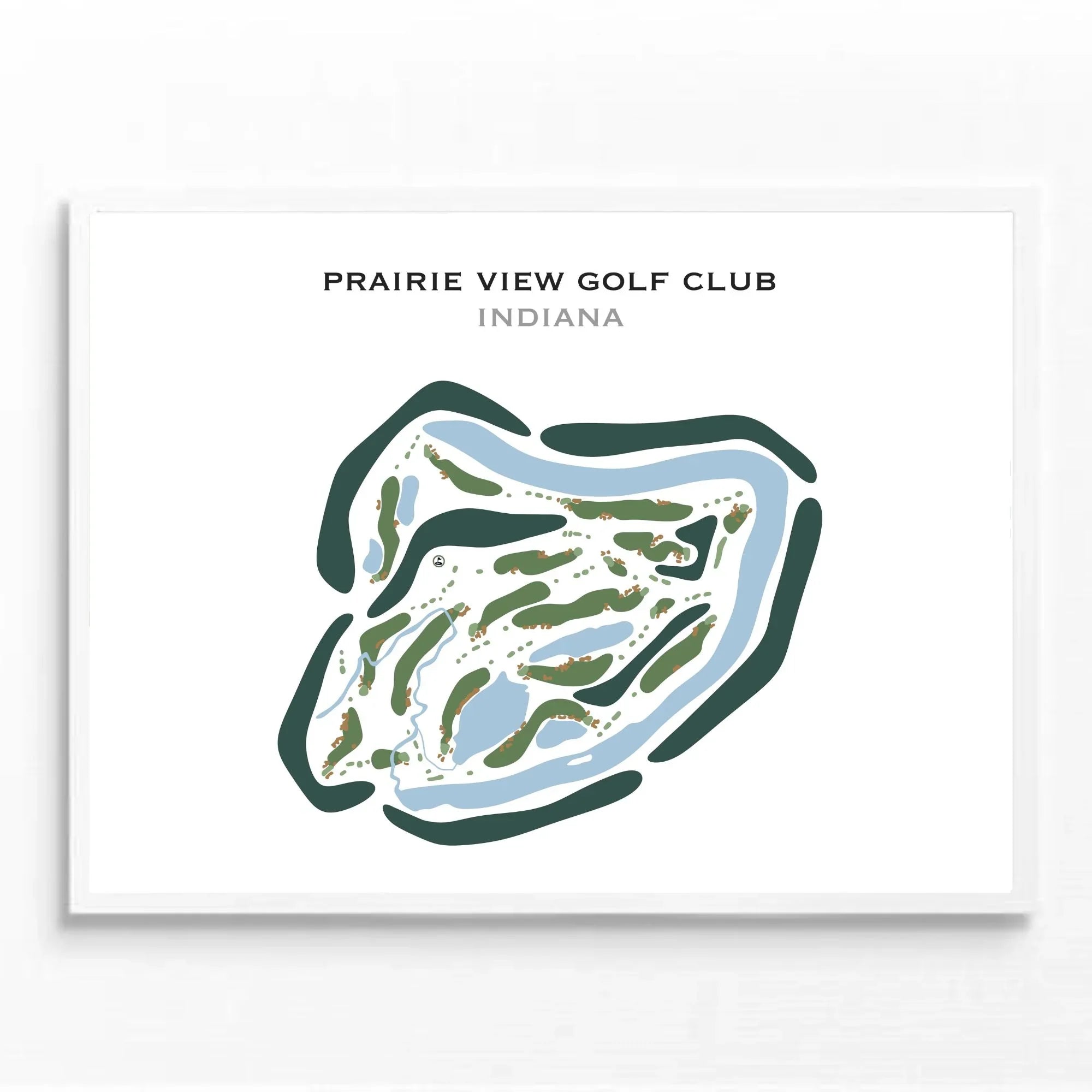 Buy the best printed golf course Prairie View Golf Club, Indiana - Golf ...