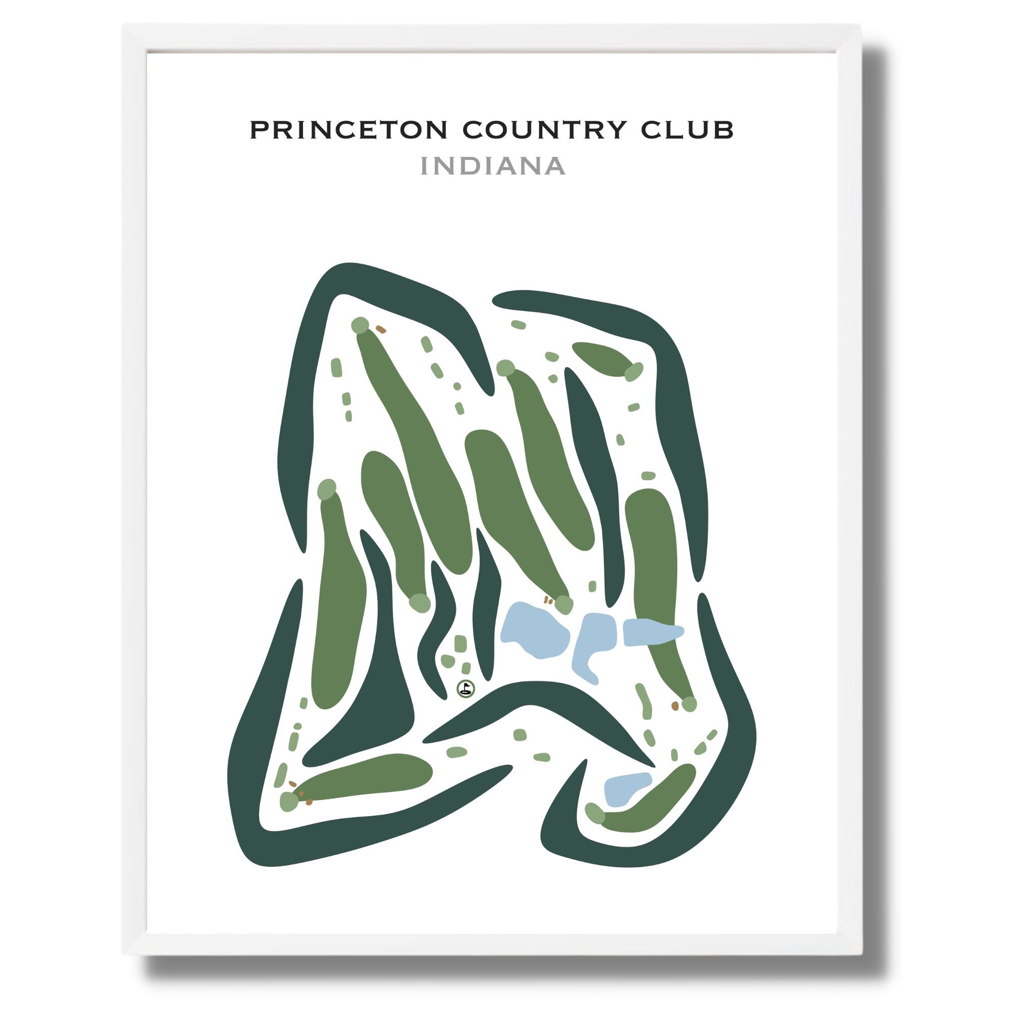 Buy the best printed golf course Princeton Country Club, Indiana - Golf ...