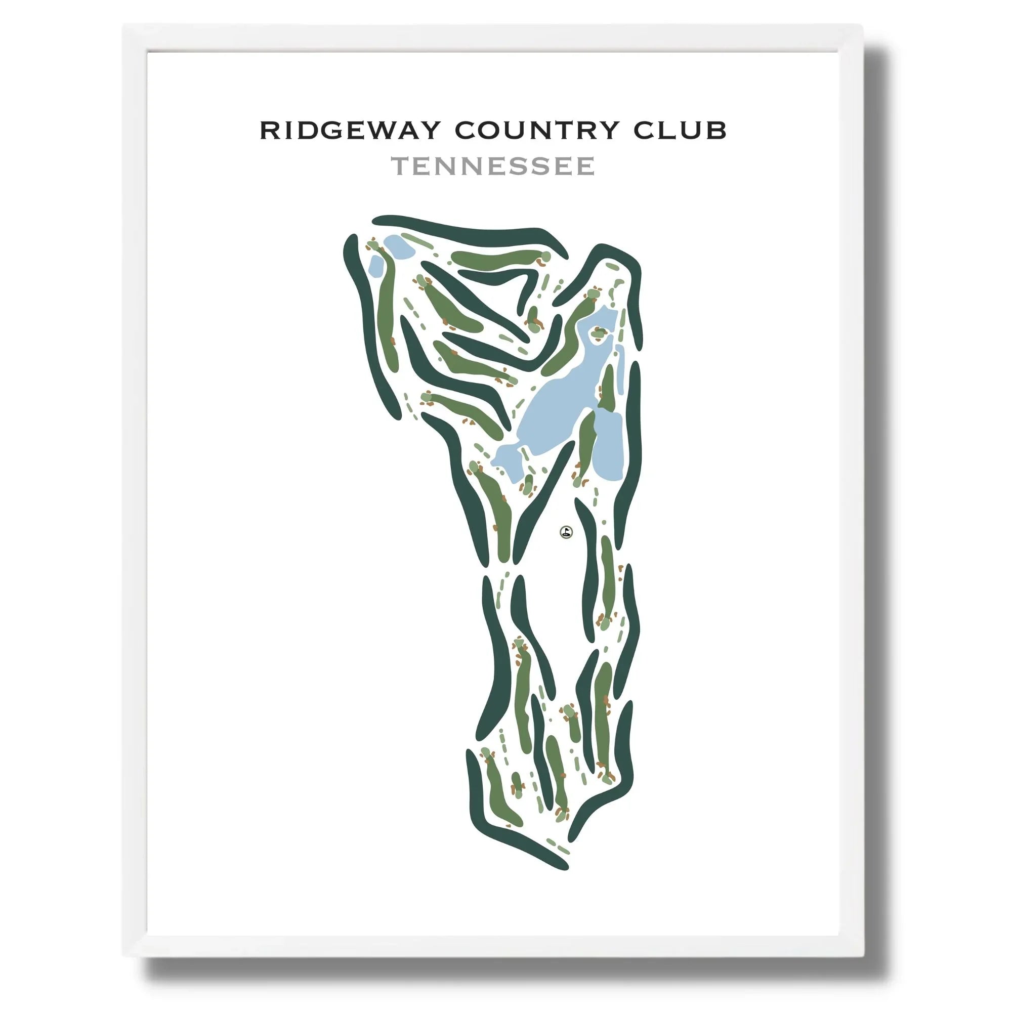 Buy the best printed golf course Ridgeway Country Club, Tennessee ...
