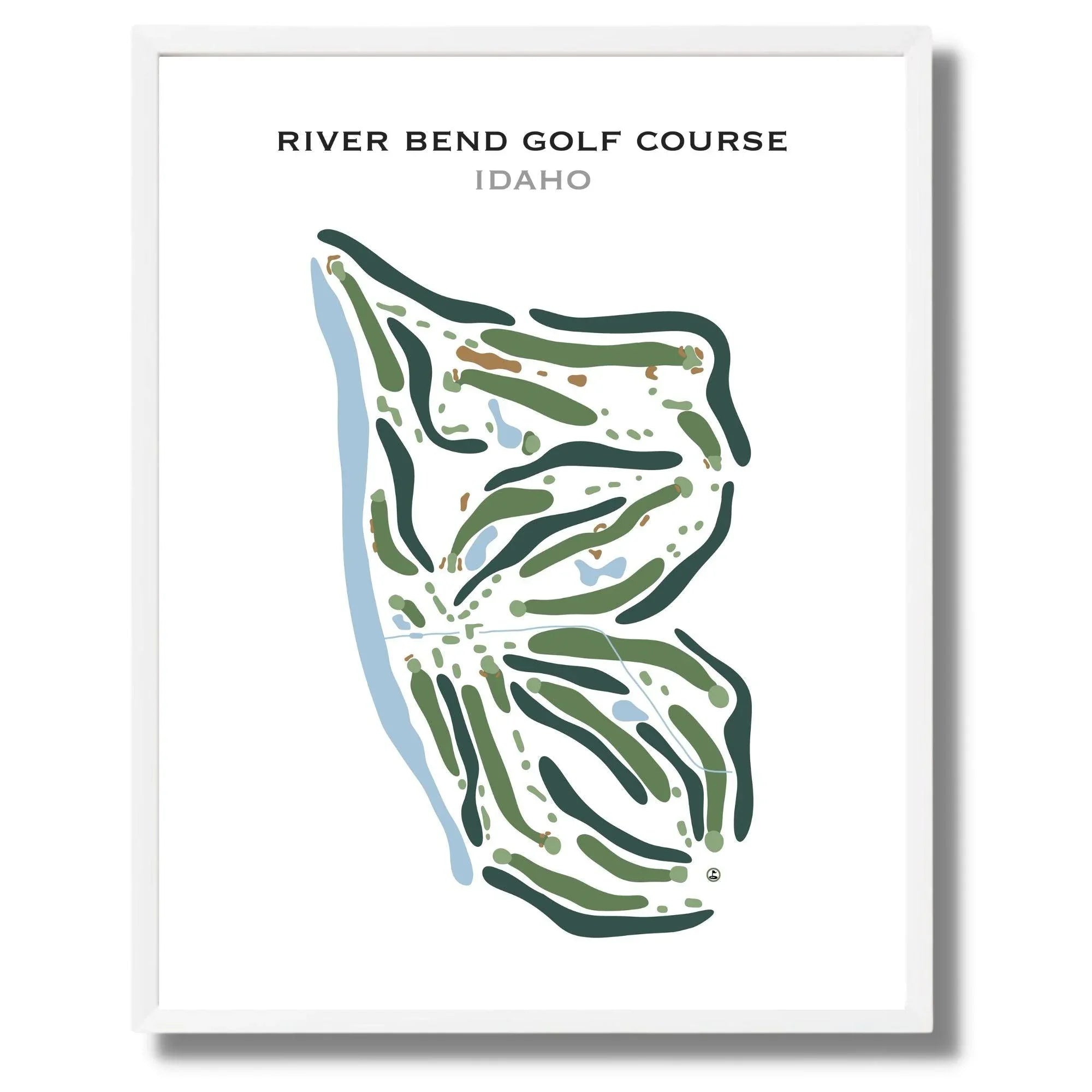Buy the best printed golf course River Bend Golf Course, Idaho - Golf ...
