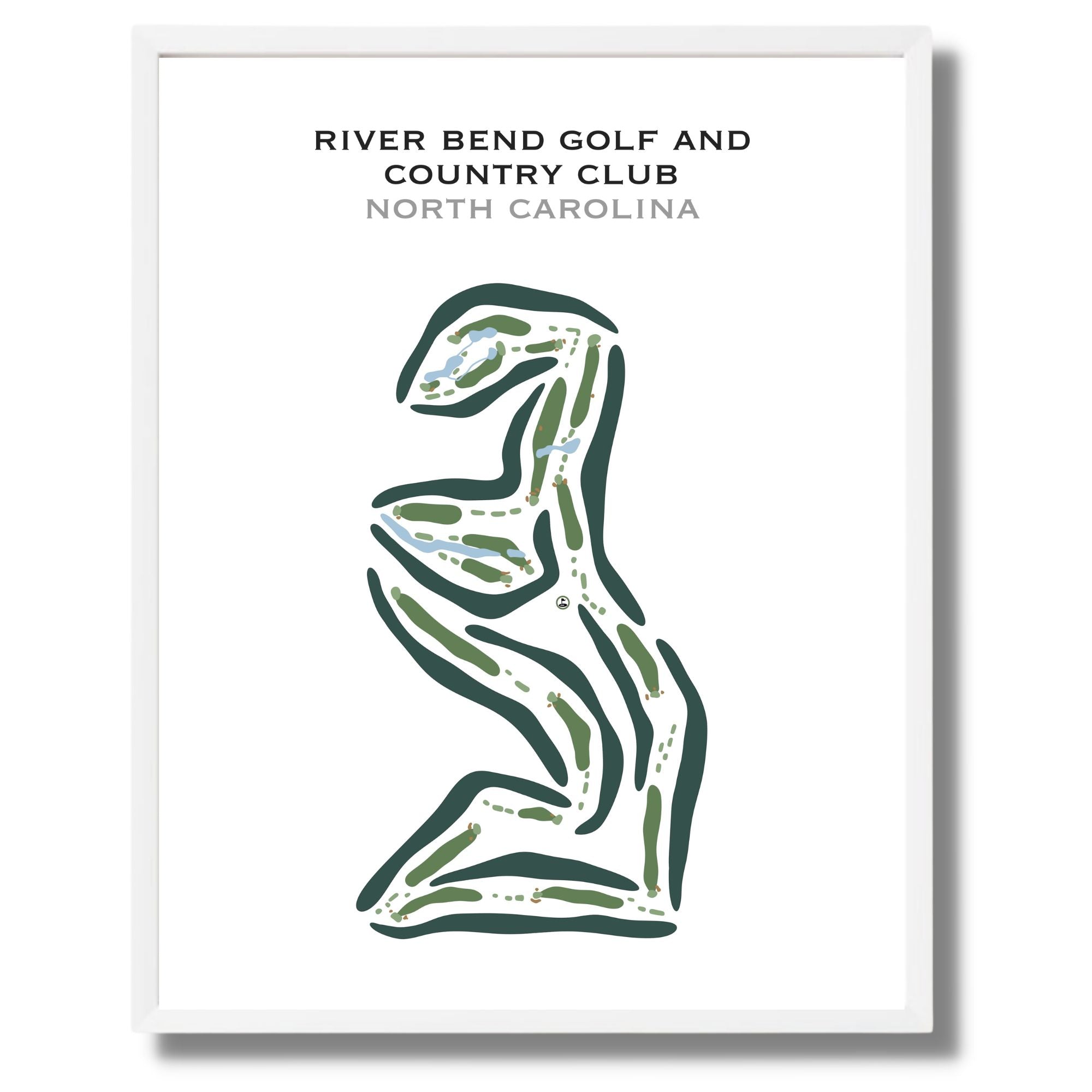Buy the best printed golf course River Bend Golf & Country Club, North ...