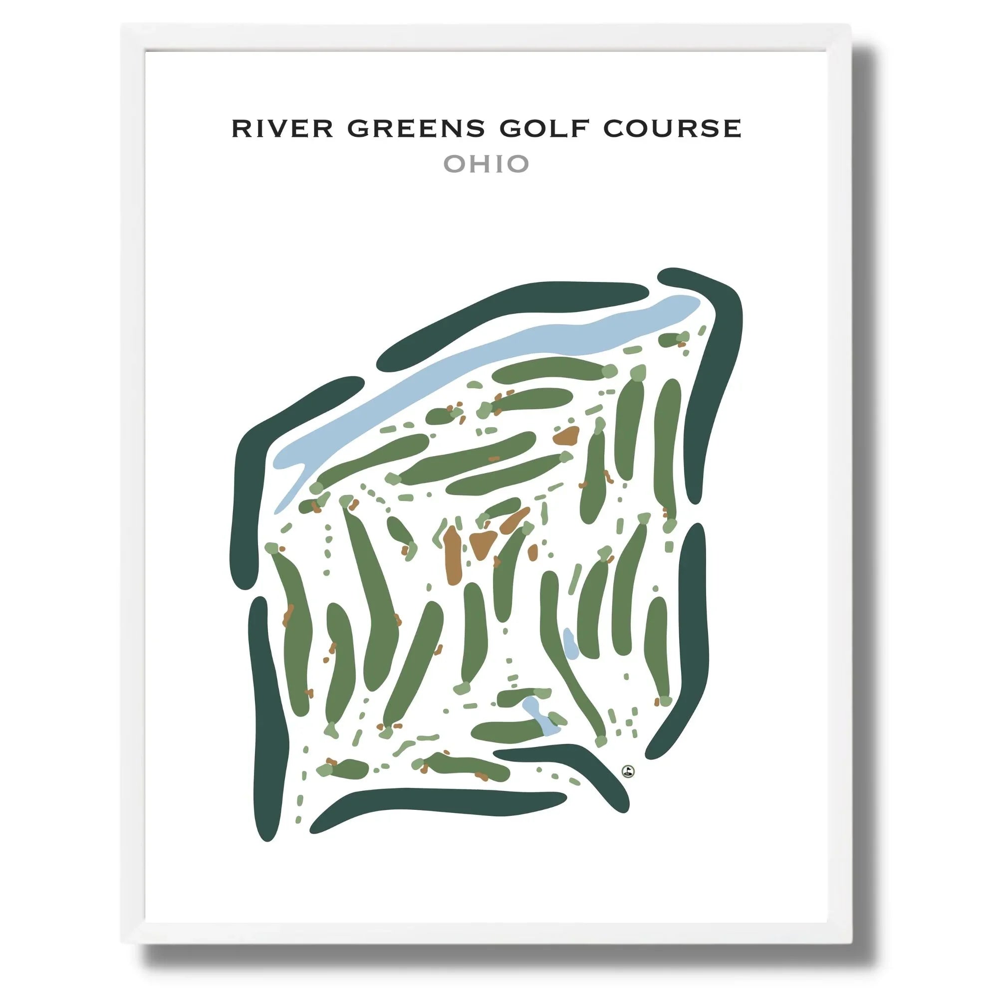 Buy the best printed golf course River Greens Golf Course, Ohio - Golf ...