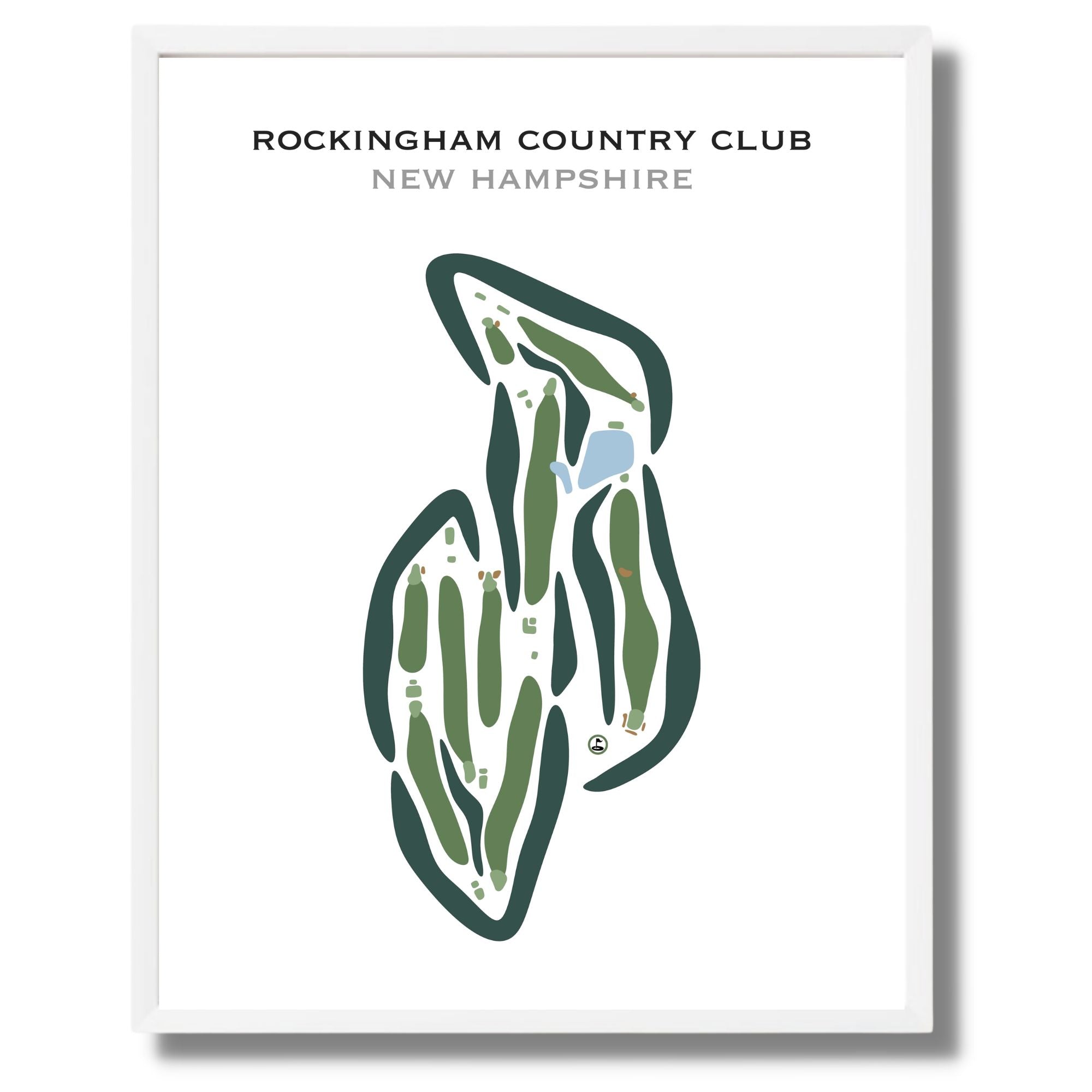 Buy the best printed golf course Rockingham Country Club, New Hampshire ...