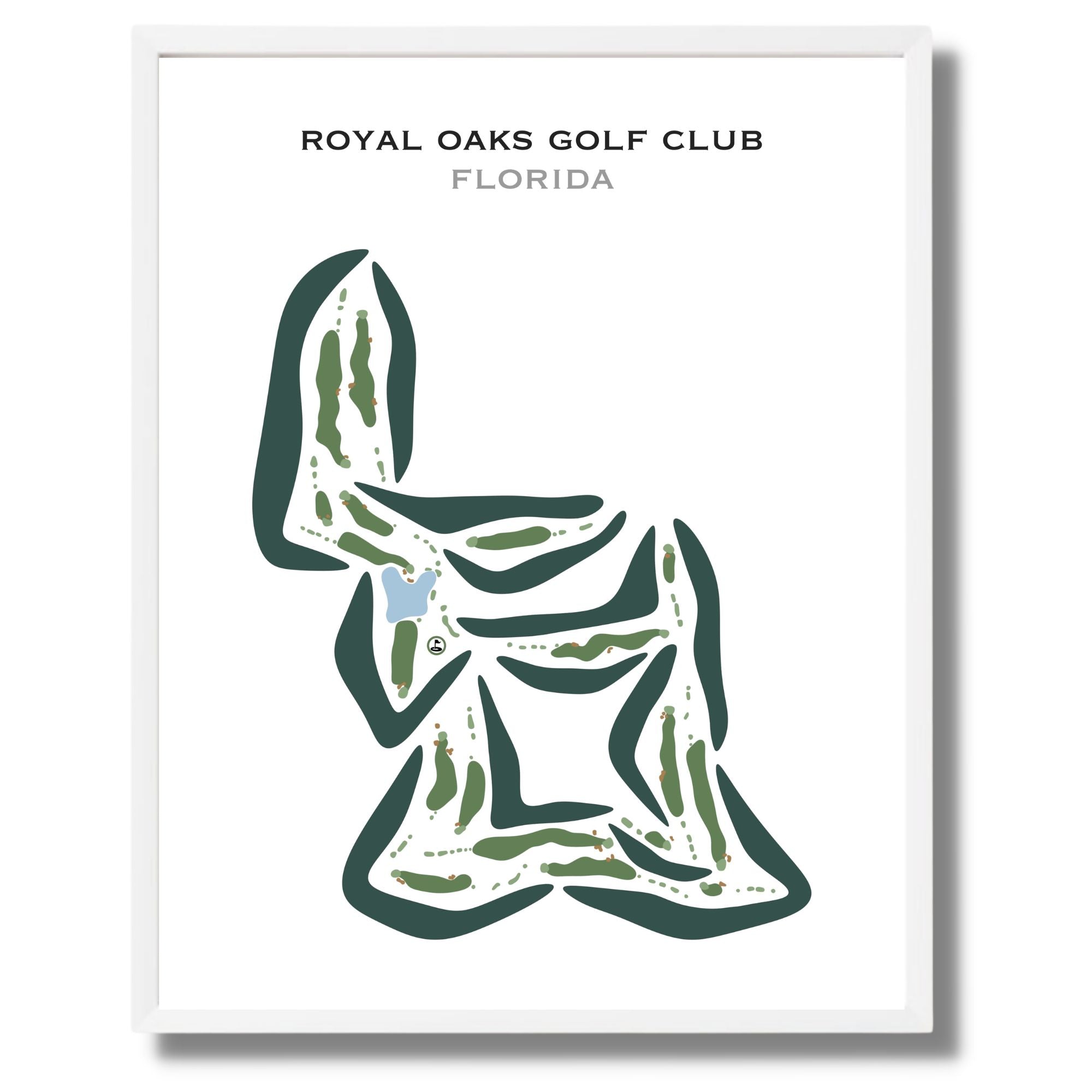 Buy the best printed golf course Royal Oaks Golf Club, Florida - Golf ...