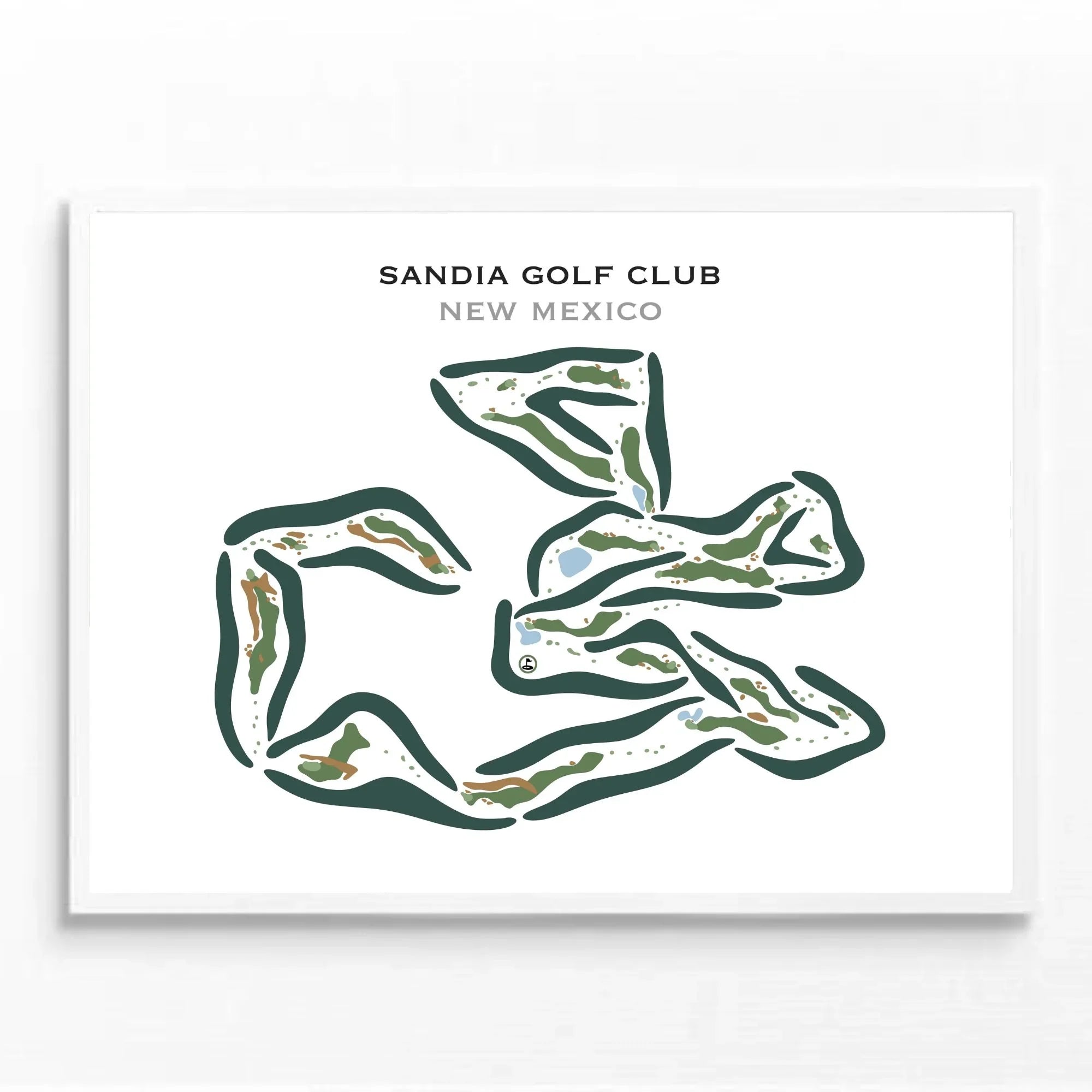 Sandia Golf Club, New Mexico Golf Course Maps and Prints - Golf Course ...