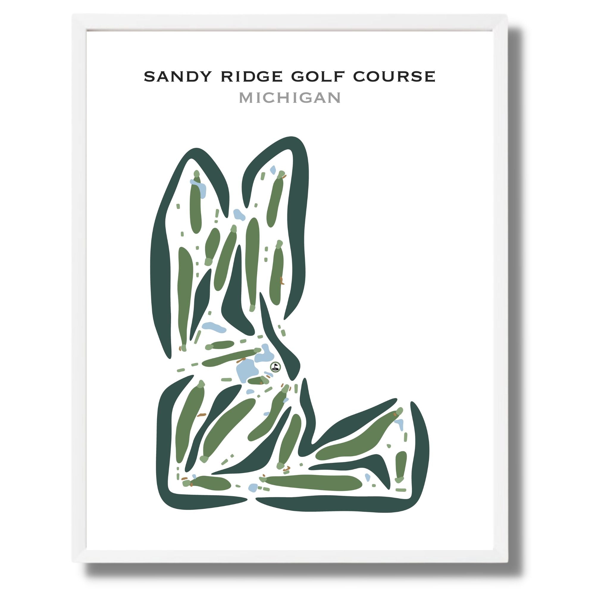 Buy the best printed golf course Sandy Ridge Golf Course, Michigan ...