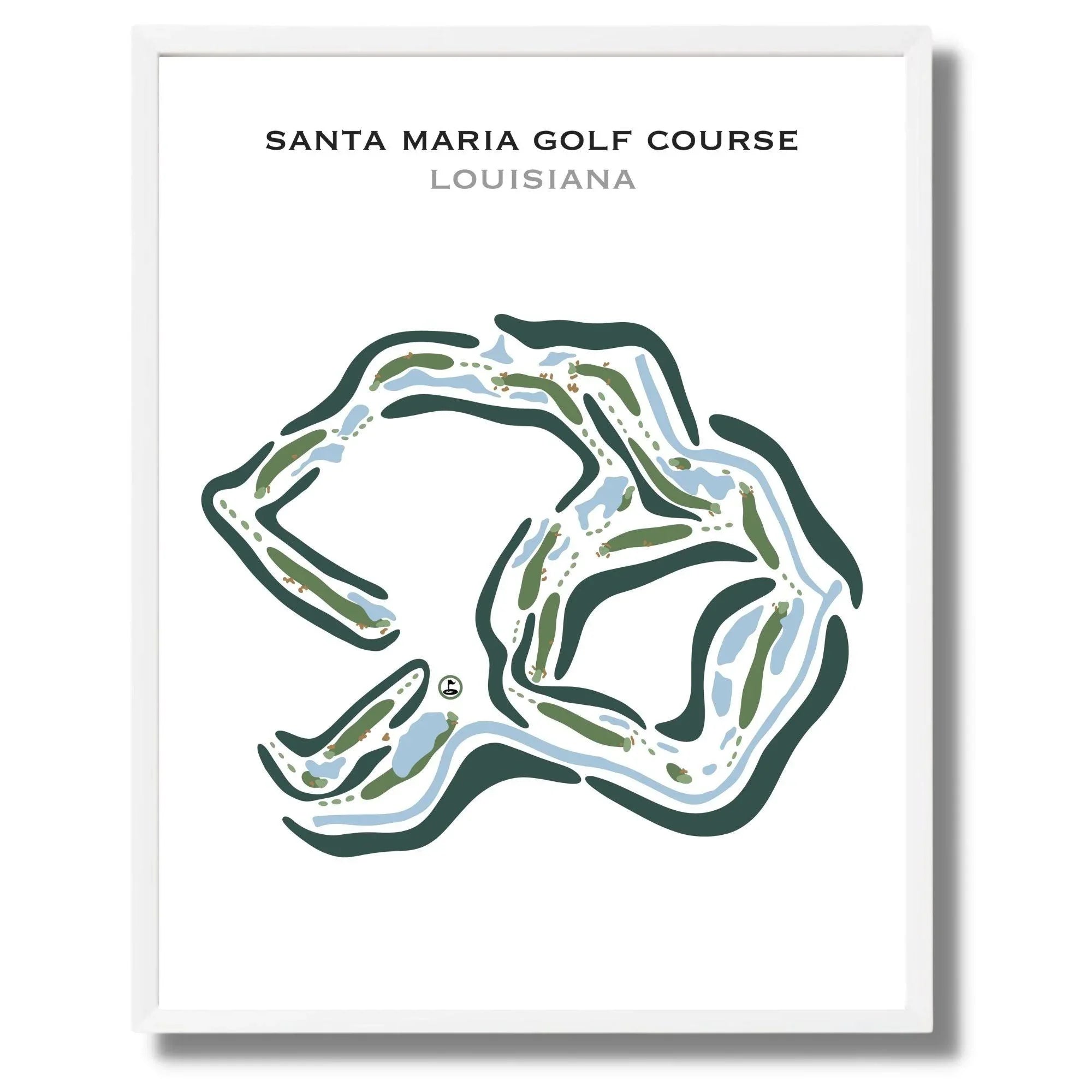 Santa Maria Golf Course, Louisiana Golf Course Maps and Prints - Golf ...