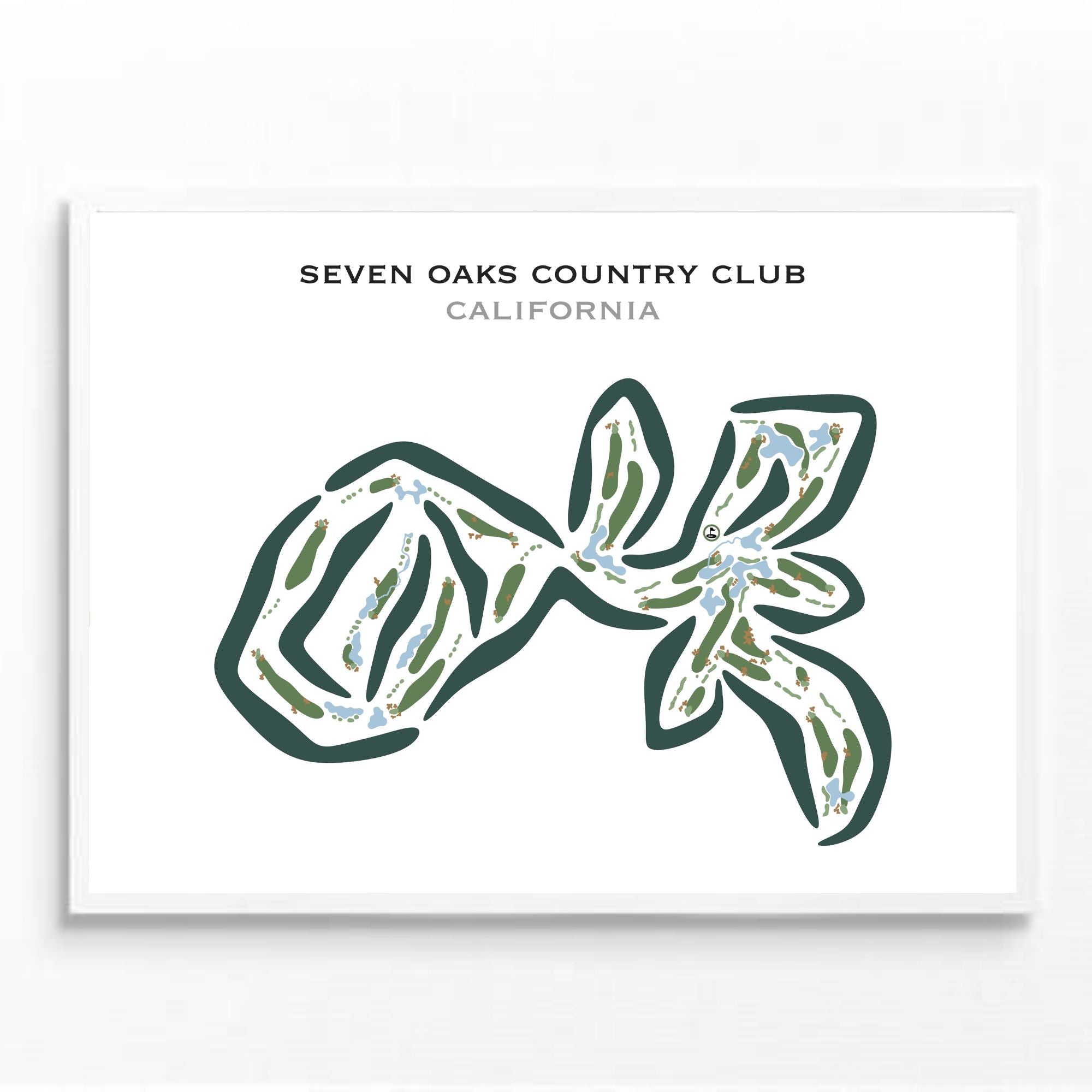Buy the best printed golf course Seven Oaks Country Club, California ...