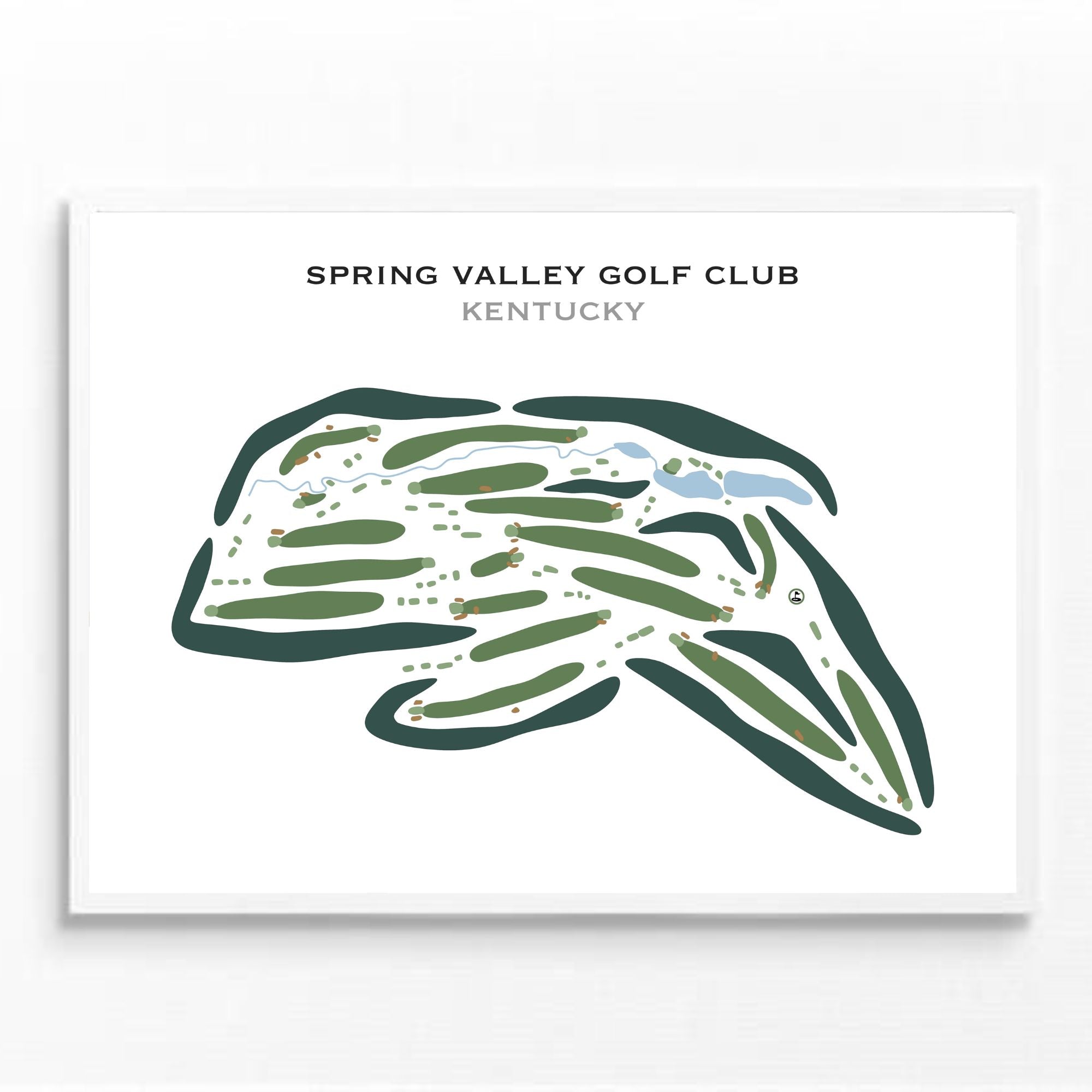Buy the best printed golf course Spring Valley Golf Club, Kentucky ...
