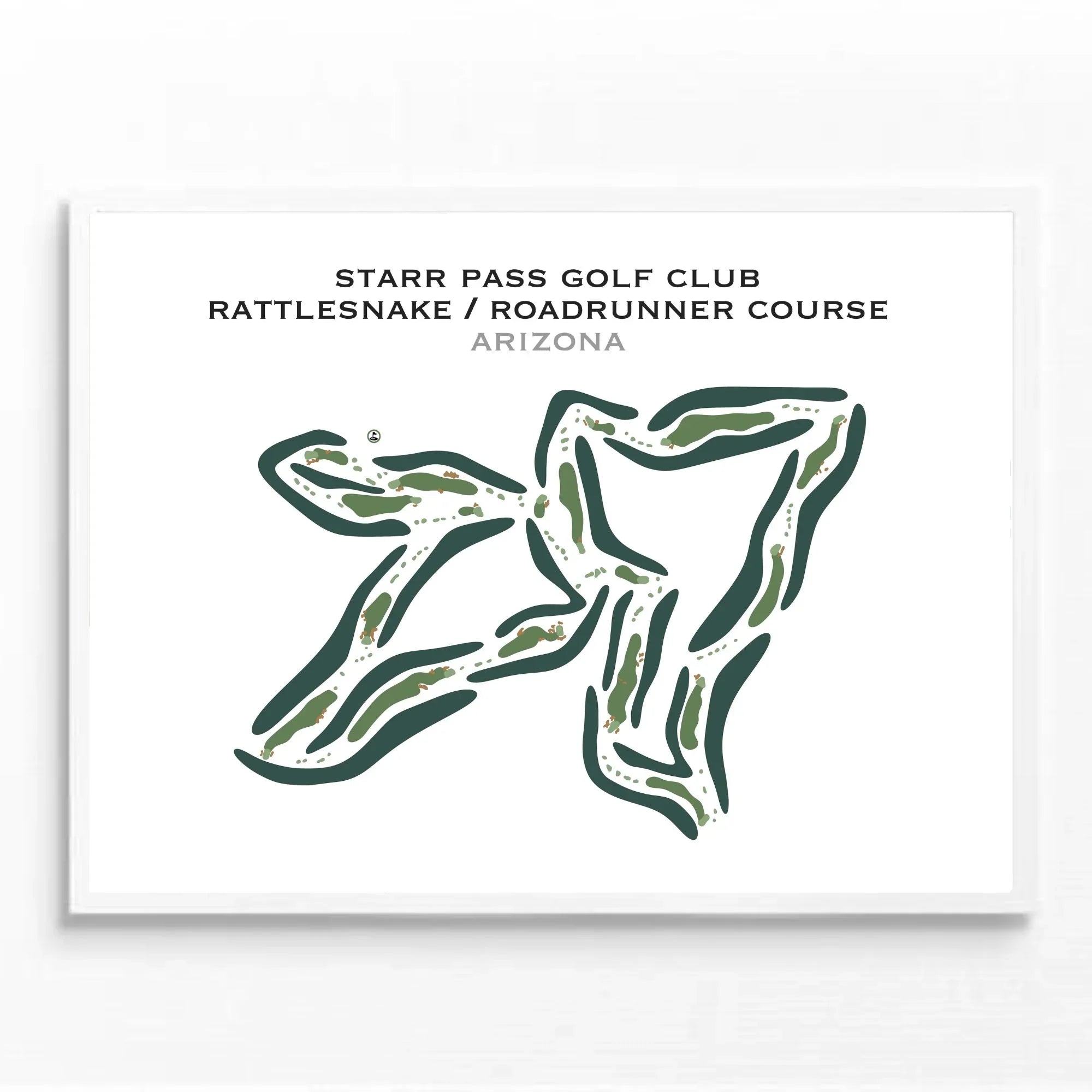 Buy the best printed golf course Starr Pass Golf Club, Rattlesnake ...