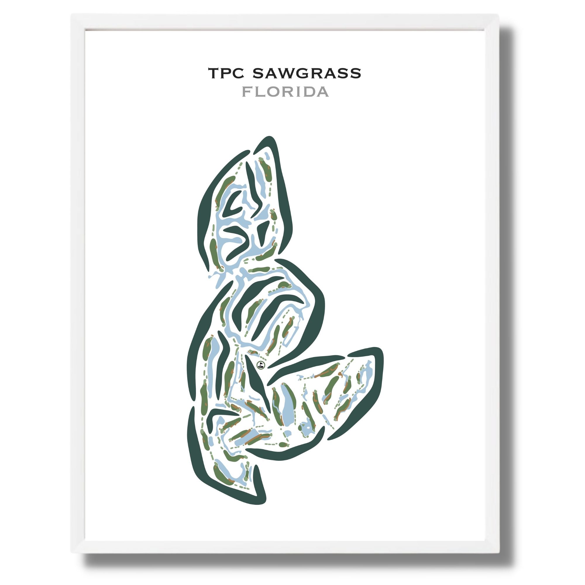 Buy the best printed golf course TPC Sawgrass - Dye's Valley Course and The Players Stadium ...