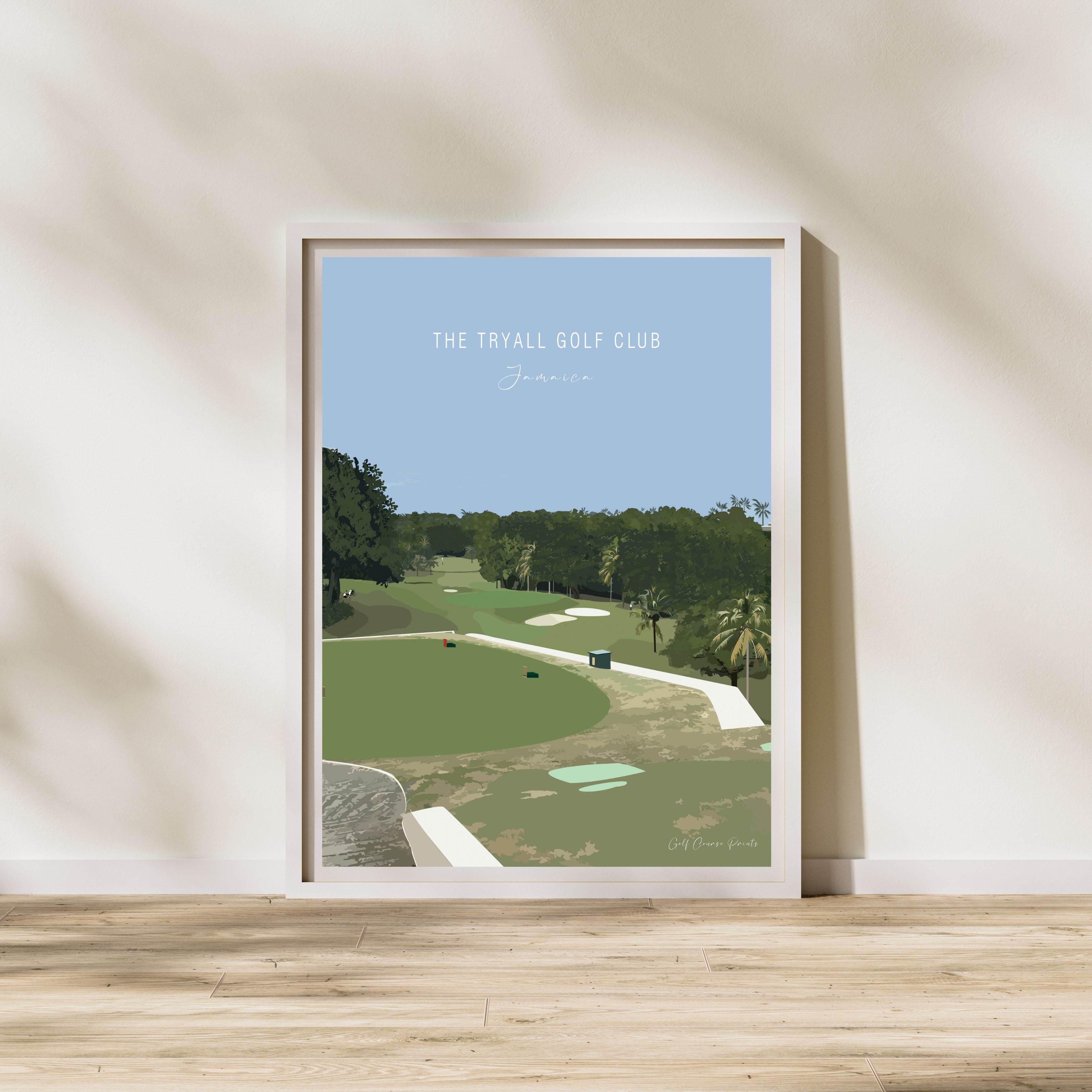 The Tryall Golf Club, Jamaica | Watercolor Print | Golf Course Print ...