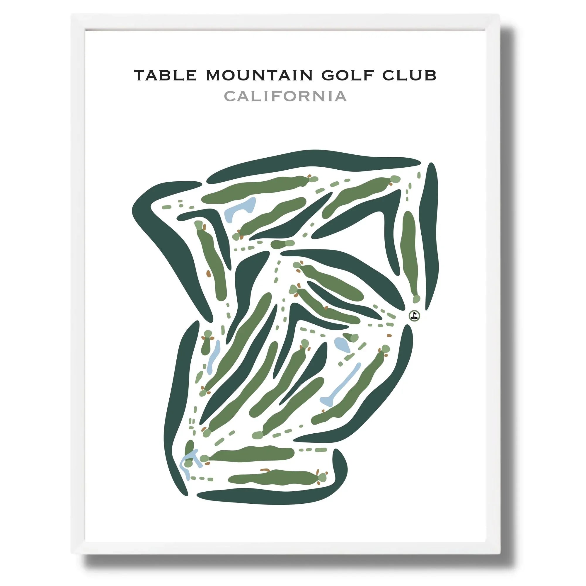 Buy the best printed golf course Table Mountain Golf Club, California