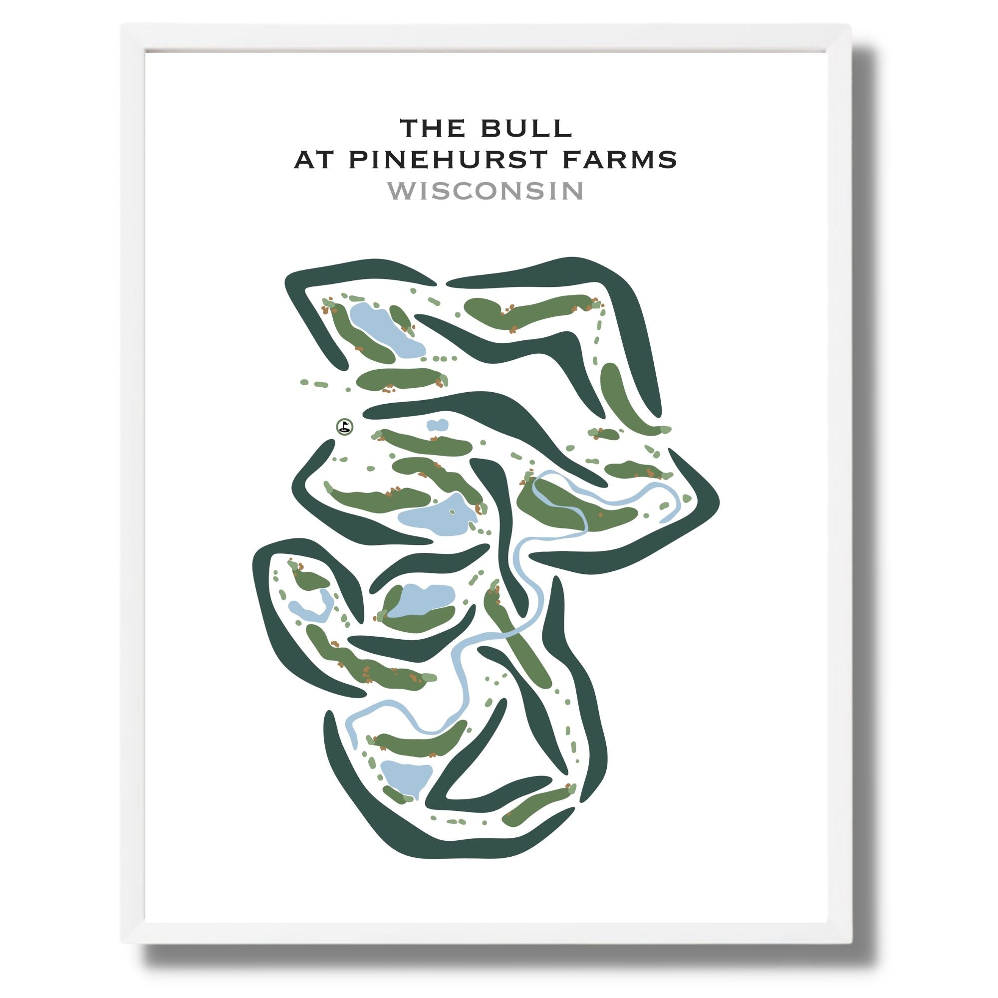 Buy the best printed golf course The Bull at Pinehurst Farms, Wisconsin ...