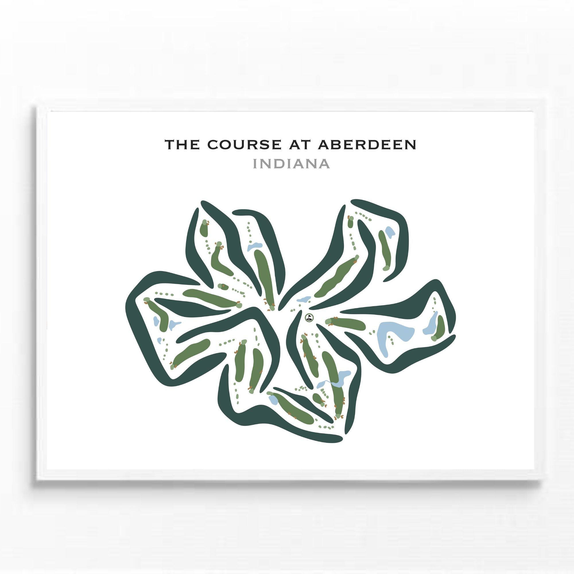 Buy the best printed golf course The Course at Aberdeen, Indiana - Golf ...