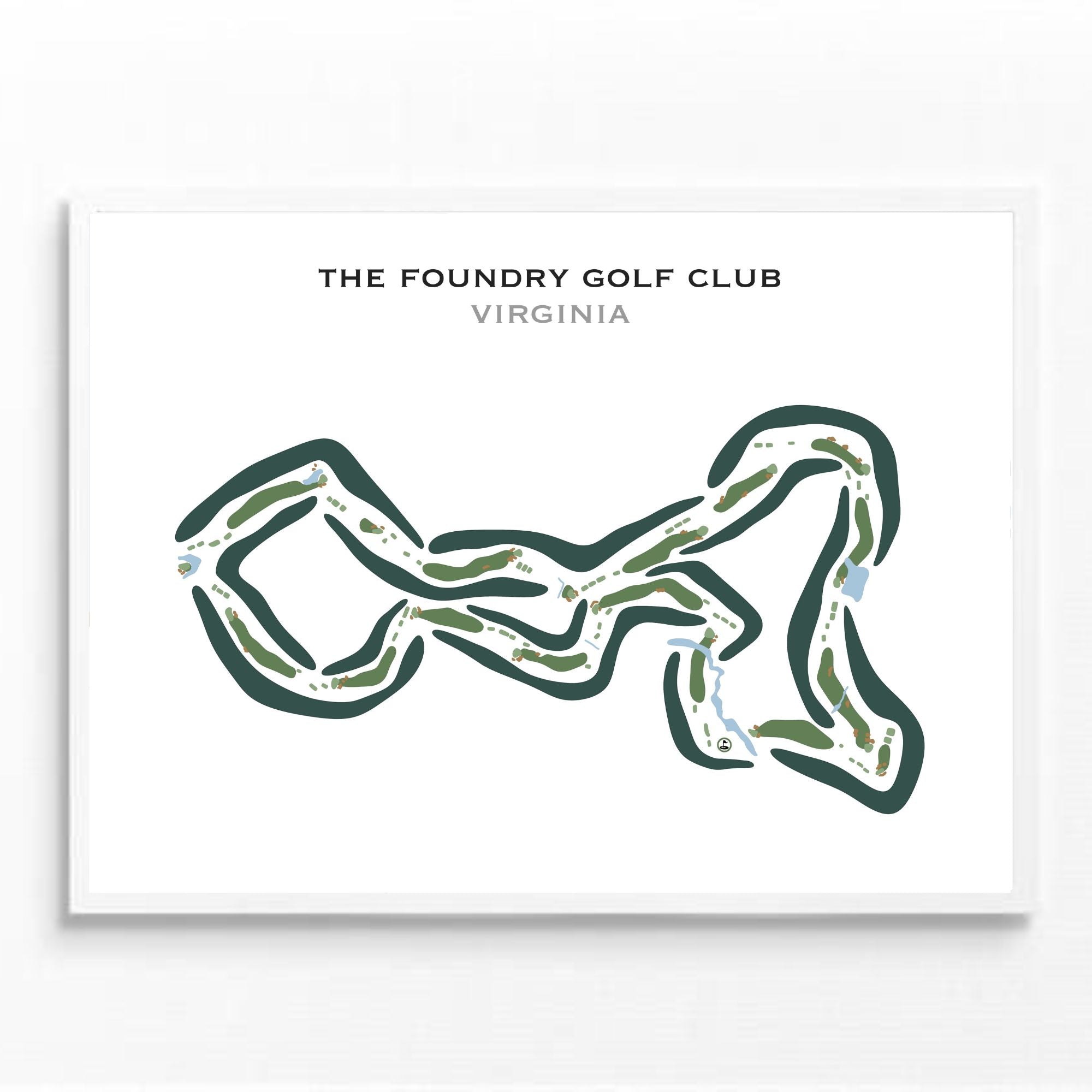 Buy the best printed golf course The Foundry Golf Club, Virginia