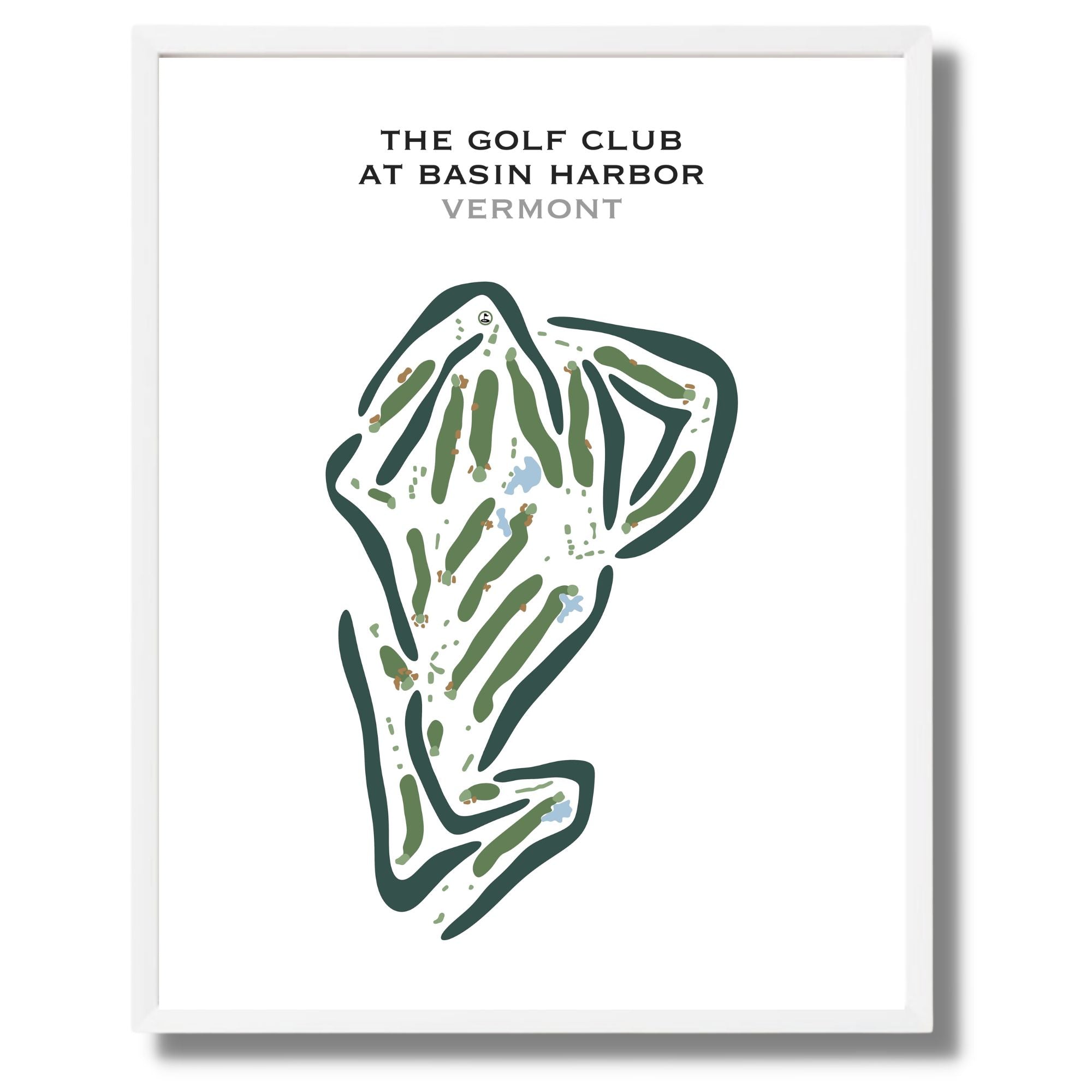 Buy the best printed golf course The Golf Club at Basin Harbor, Vermont ...