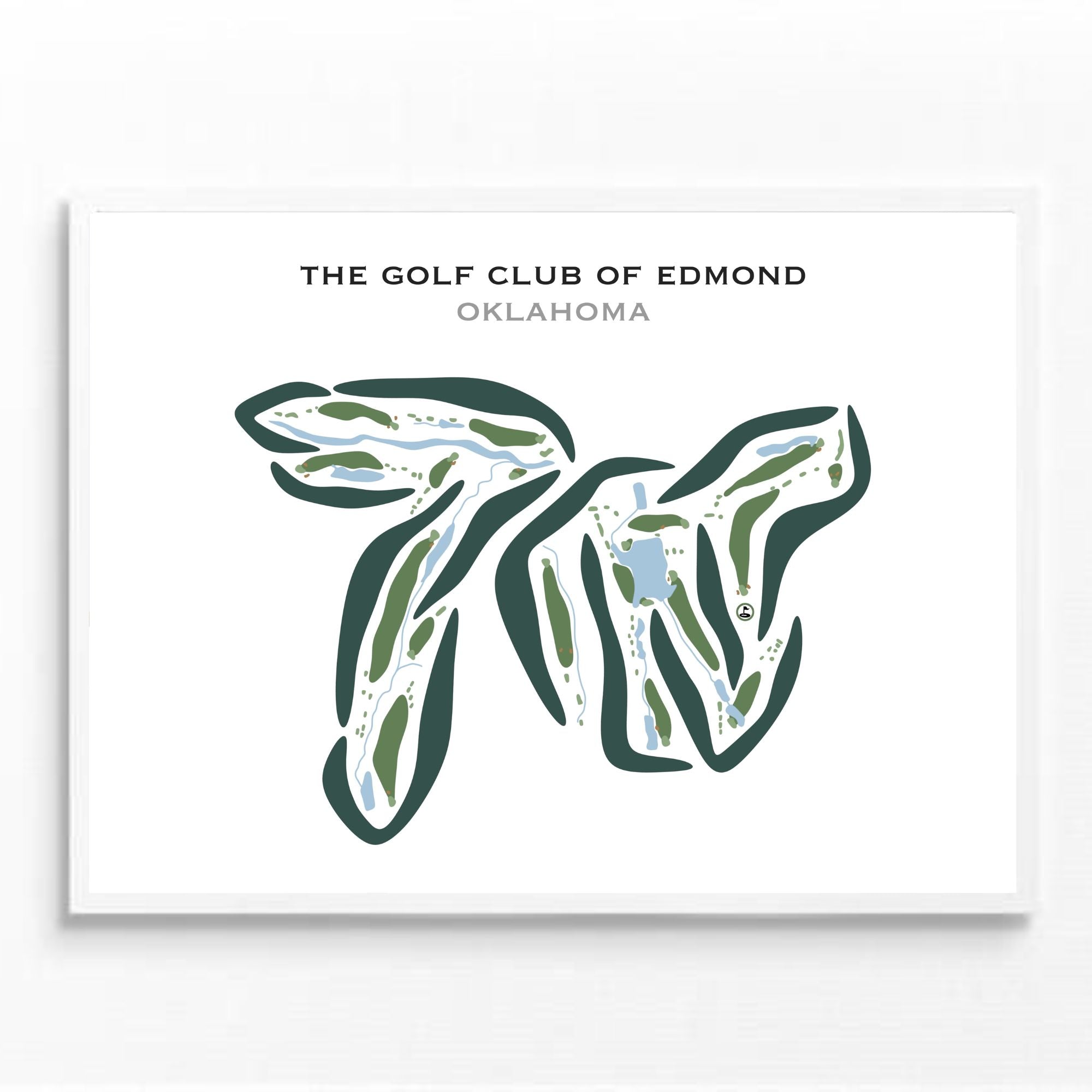 Buy the best printed golf course The Golf Club of Edmond, Oklahoma ...
