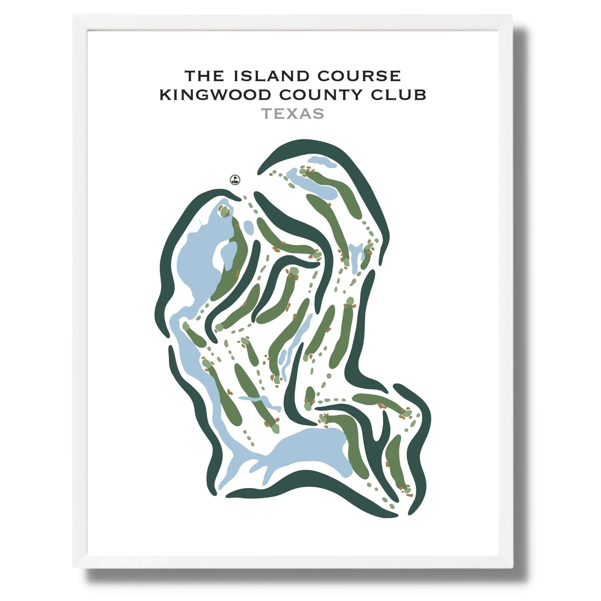 The Island Course/Kingwood Country Club, Texas Golf Course Maps and ...