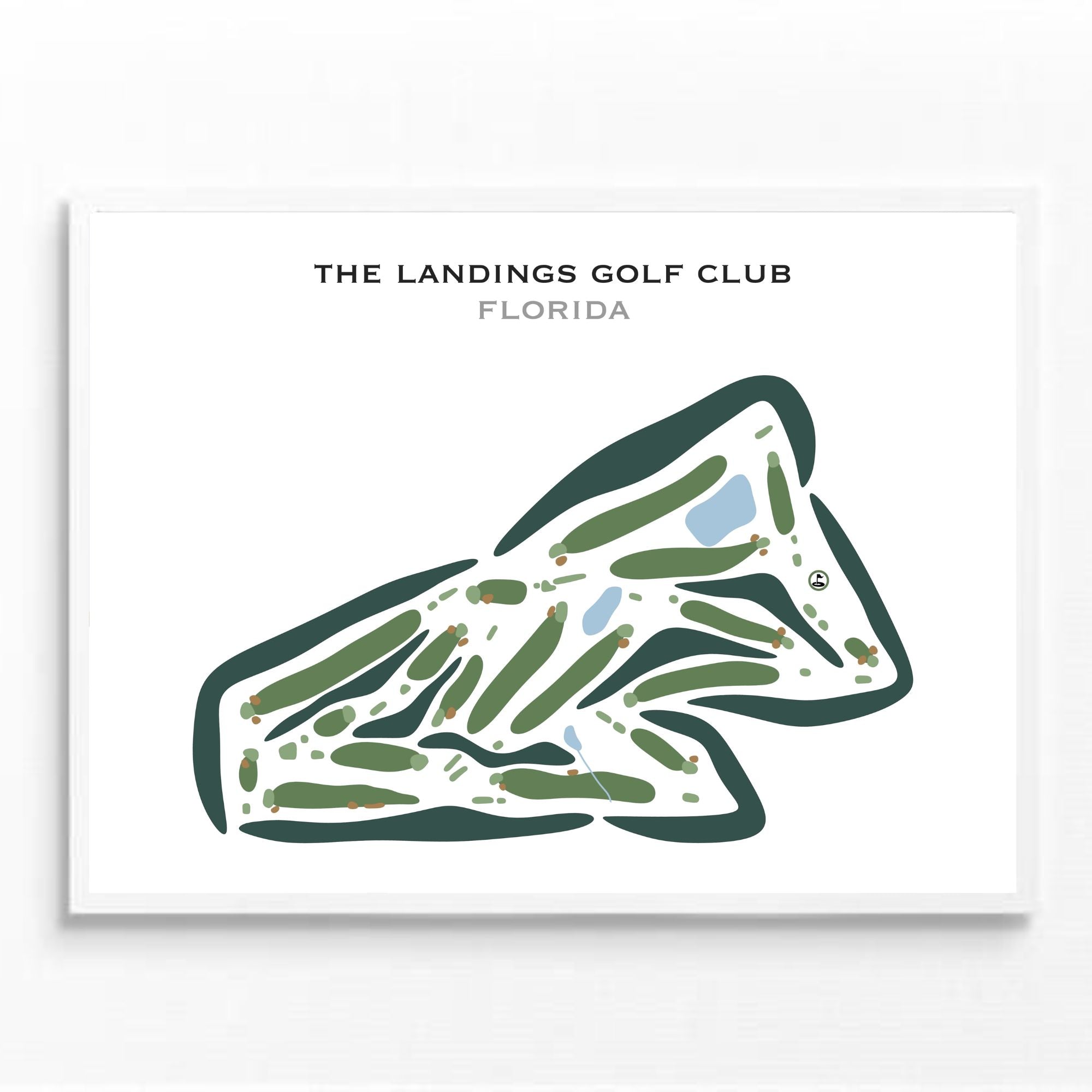 Buy the best printed golf course The Landings Golf Club of Clearwater ...