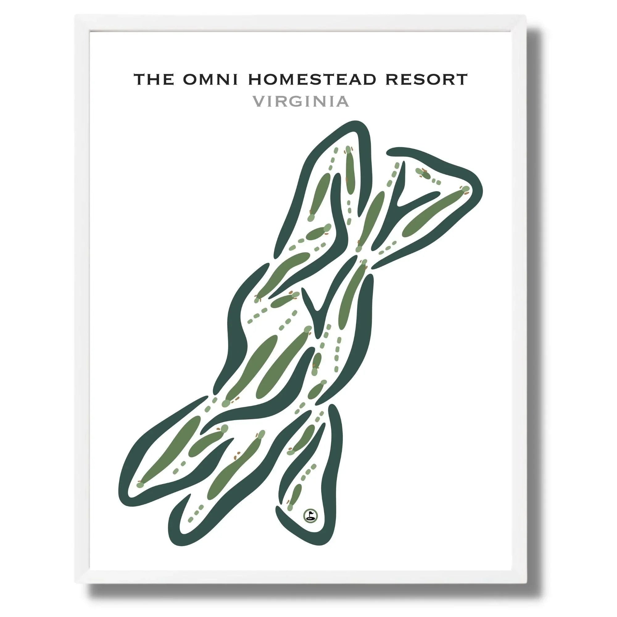 The Omni Homestead Resort, Virginia Golf Course Maps and Prints - Golf ...
