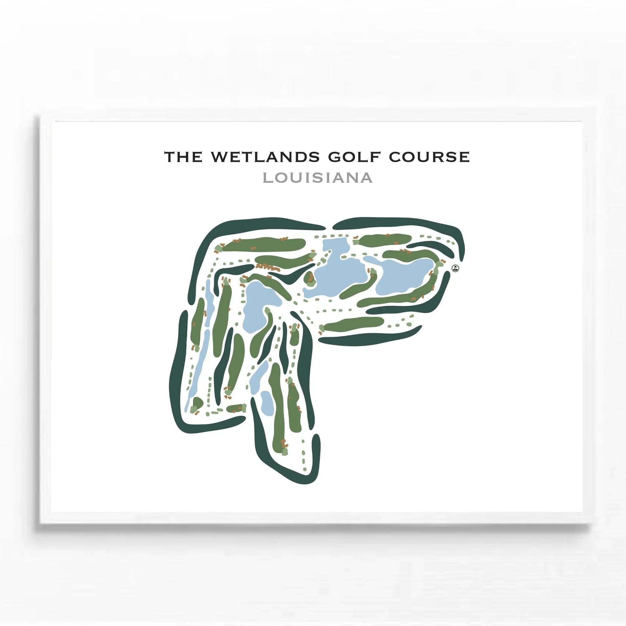 The Wetlands, Louisiana with Stunning Golf Course Art Prints - Golf ...