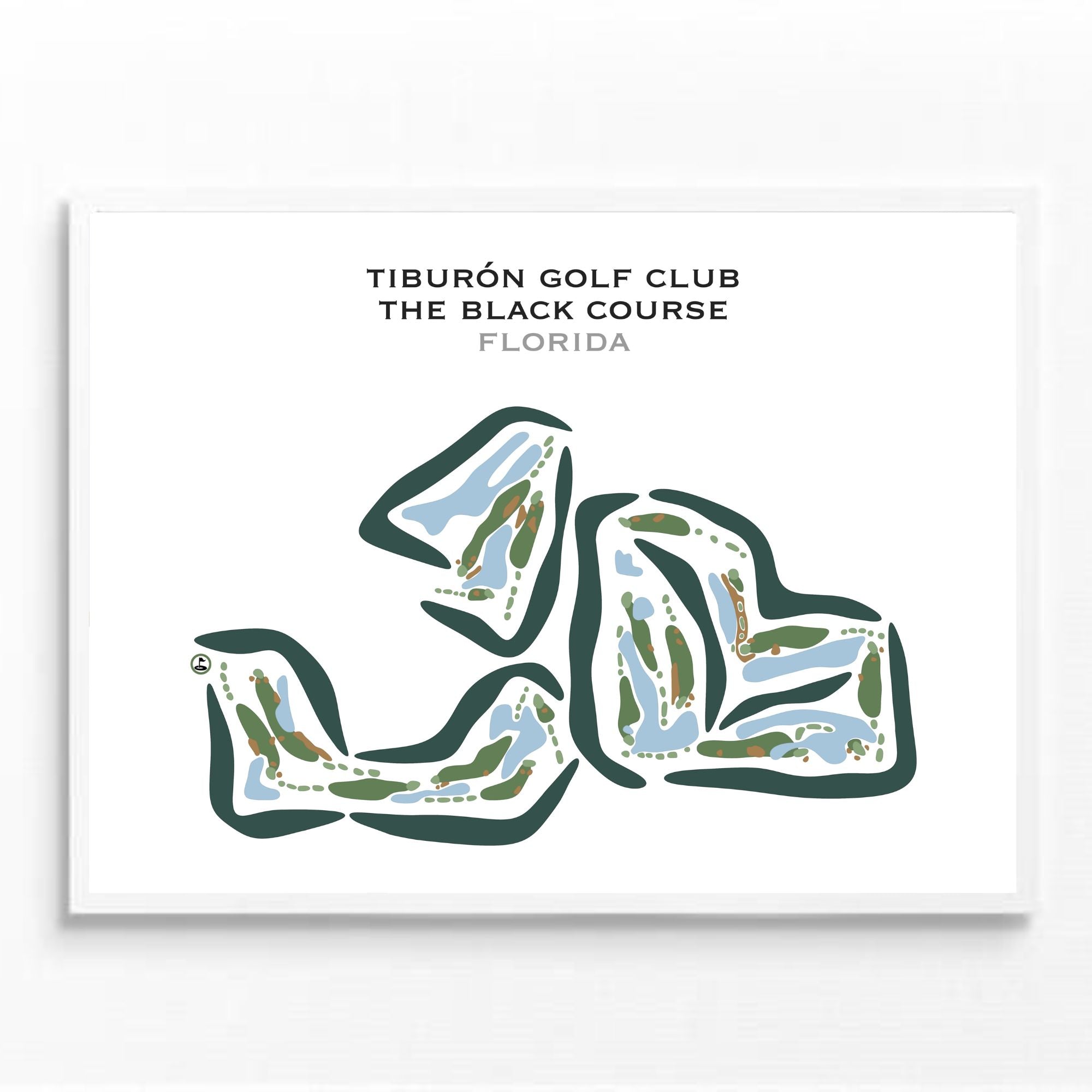 Buy the best printed golf course Tiburón Golf Club - The Black Course ...