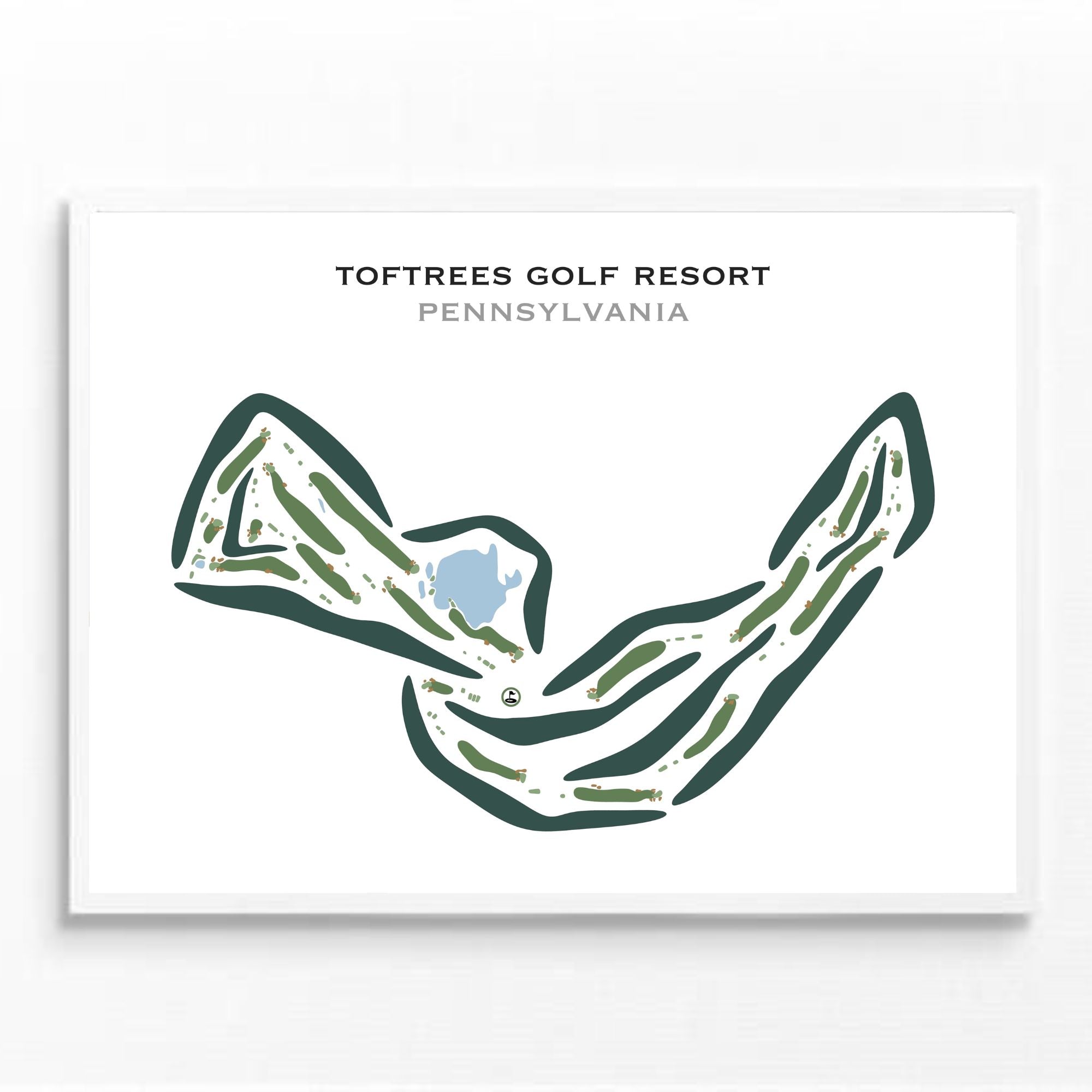 Buy the best printed golf course Toftrees Golf Resort, Pennsylvania ...