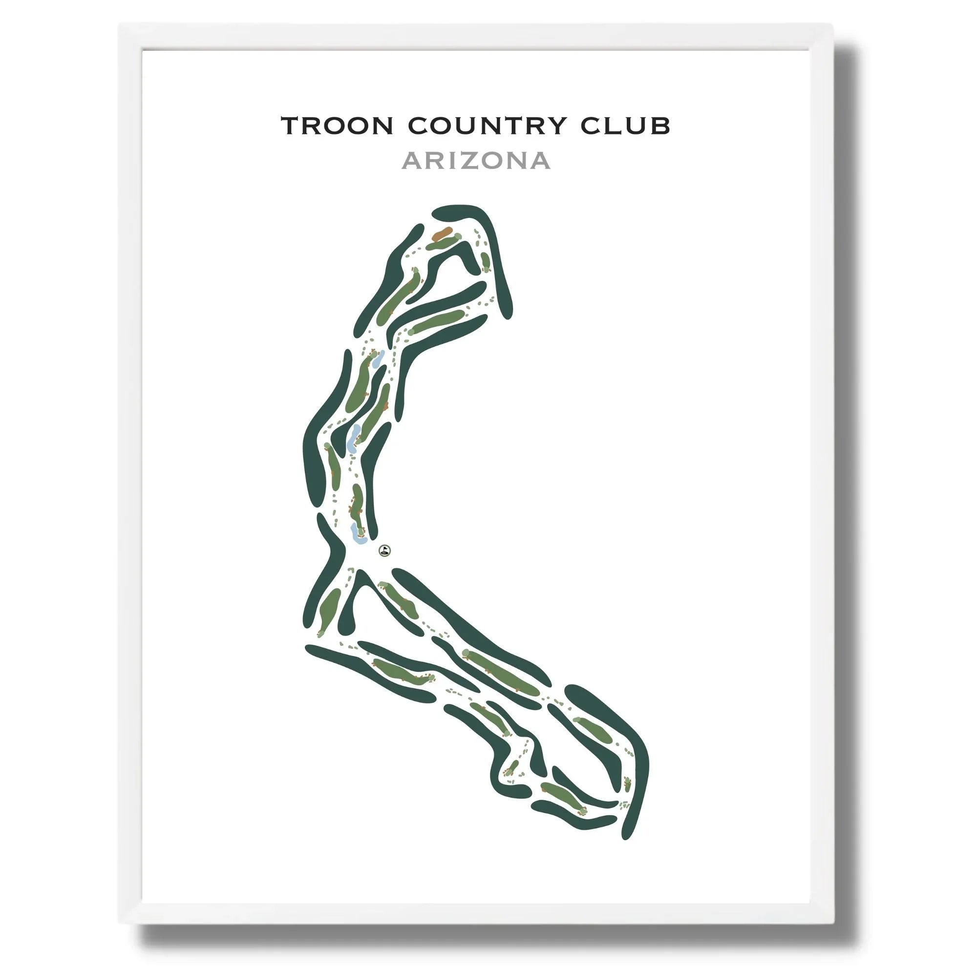 Buy the best printed golf course Troon Country Club, Arizona - Golf ...