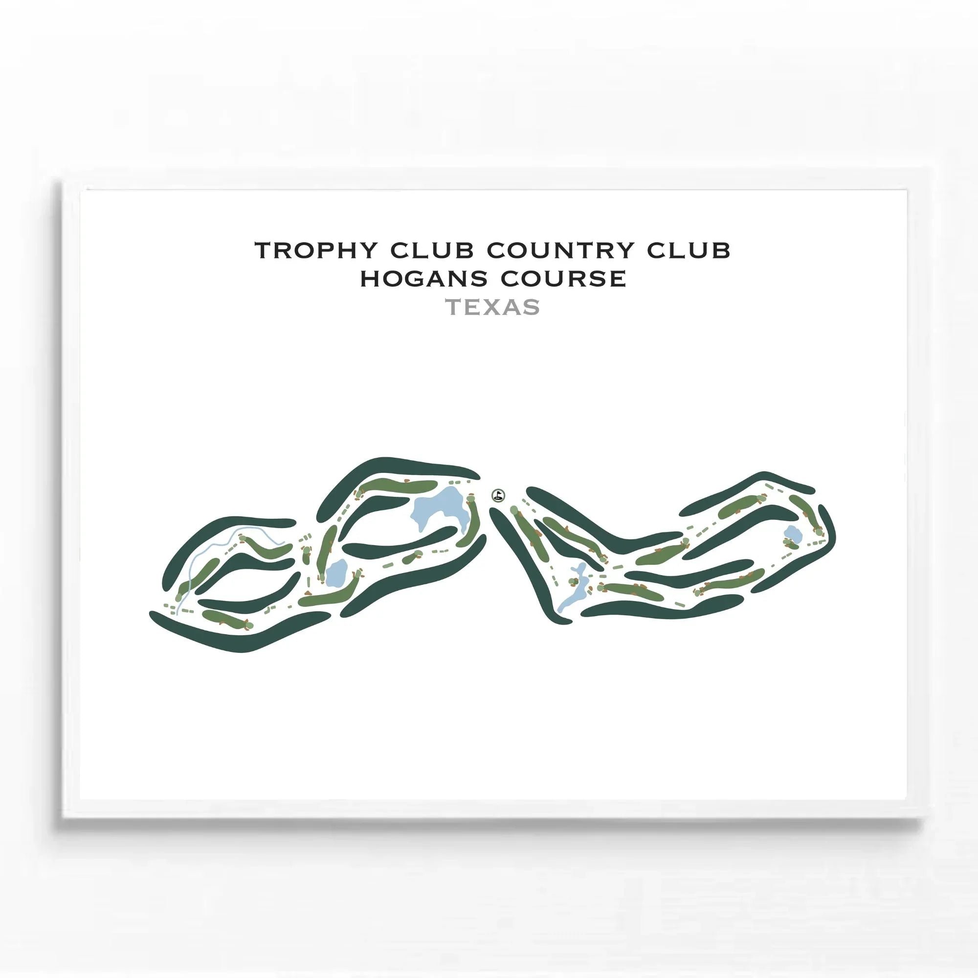 Buy the best printed golf course Trophy Club Country Club, Hogans ...
