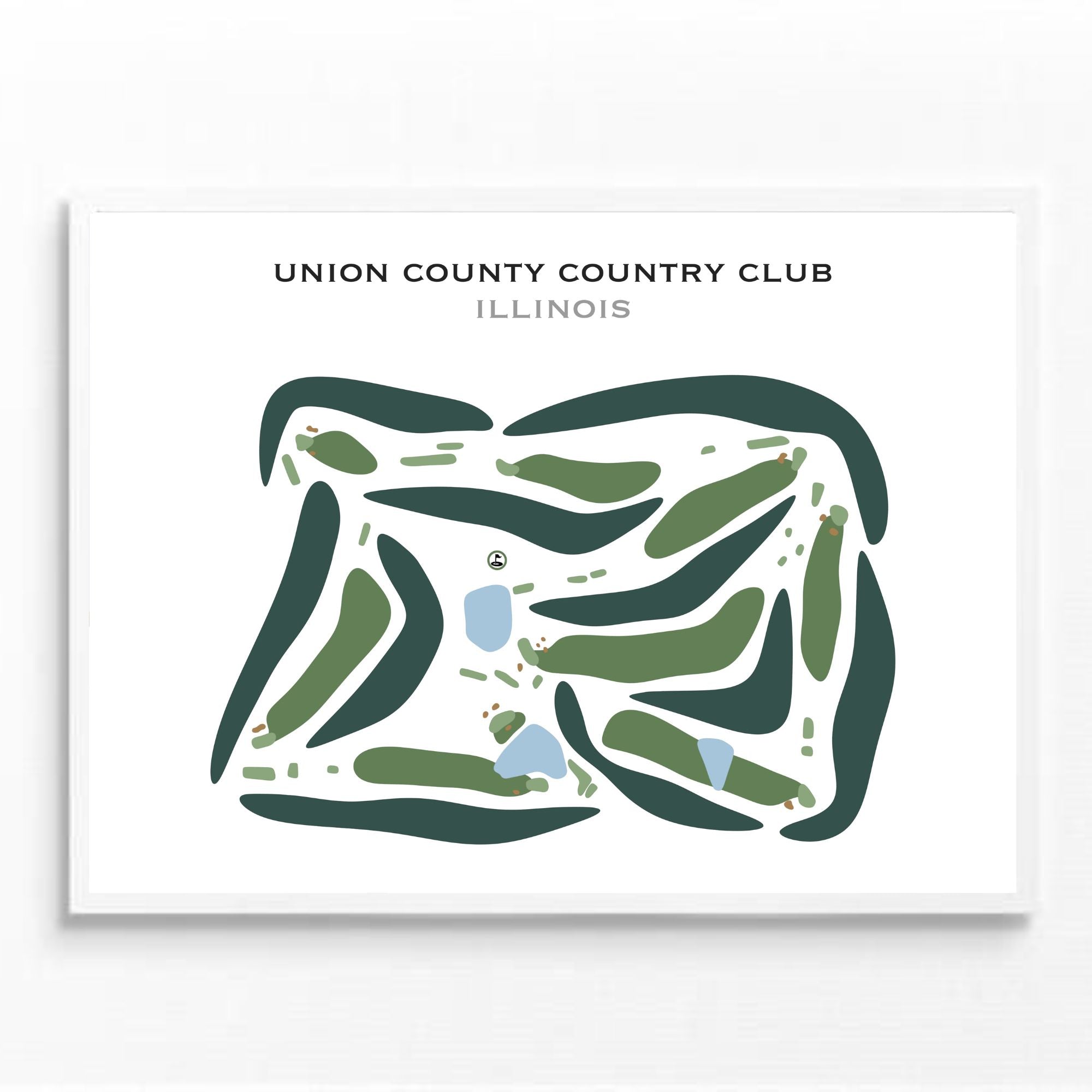 Buy the best printed golf course Union County Country Club, Illinois ...