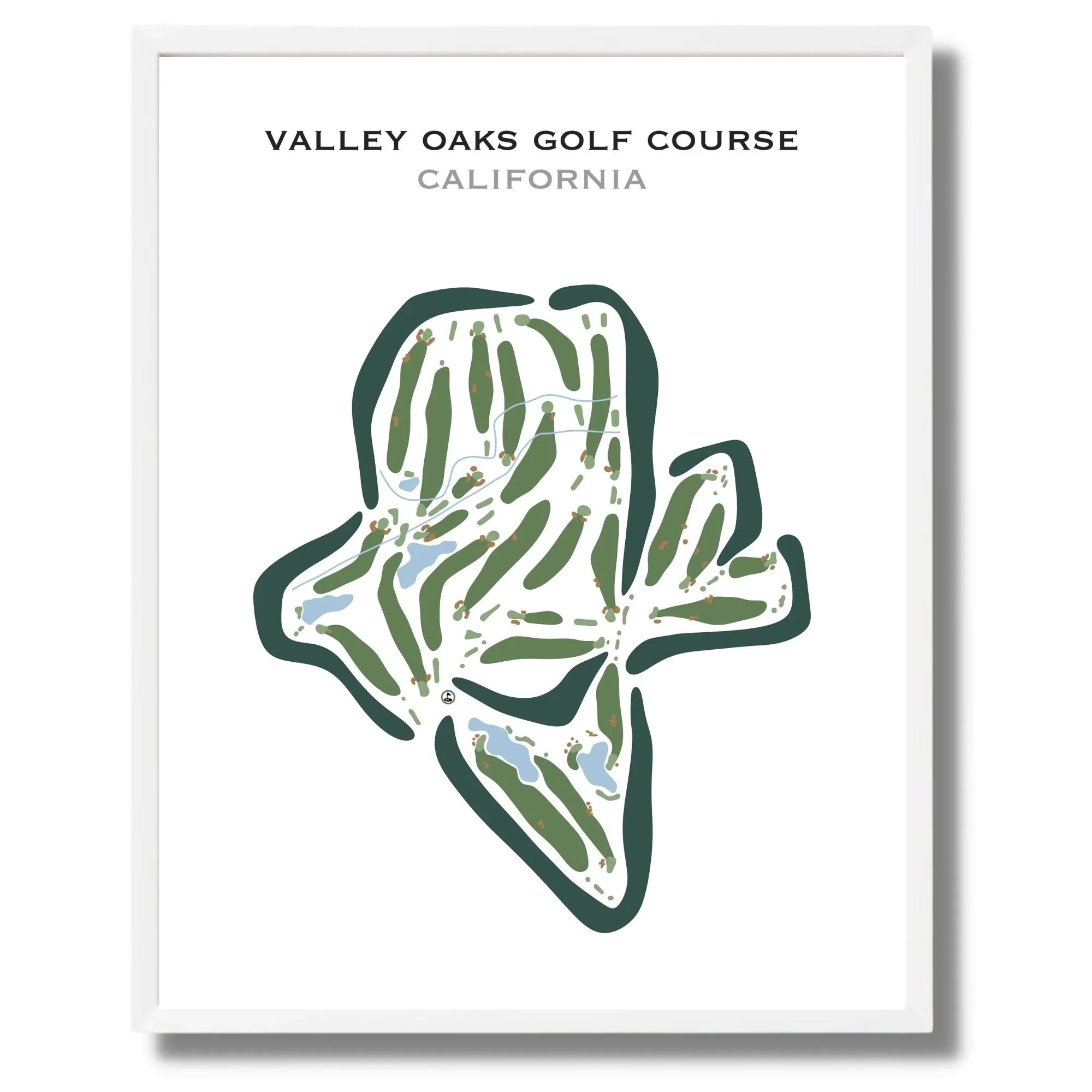 Buy the best printed golf course Valley Oaks Golf Course, California ...