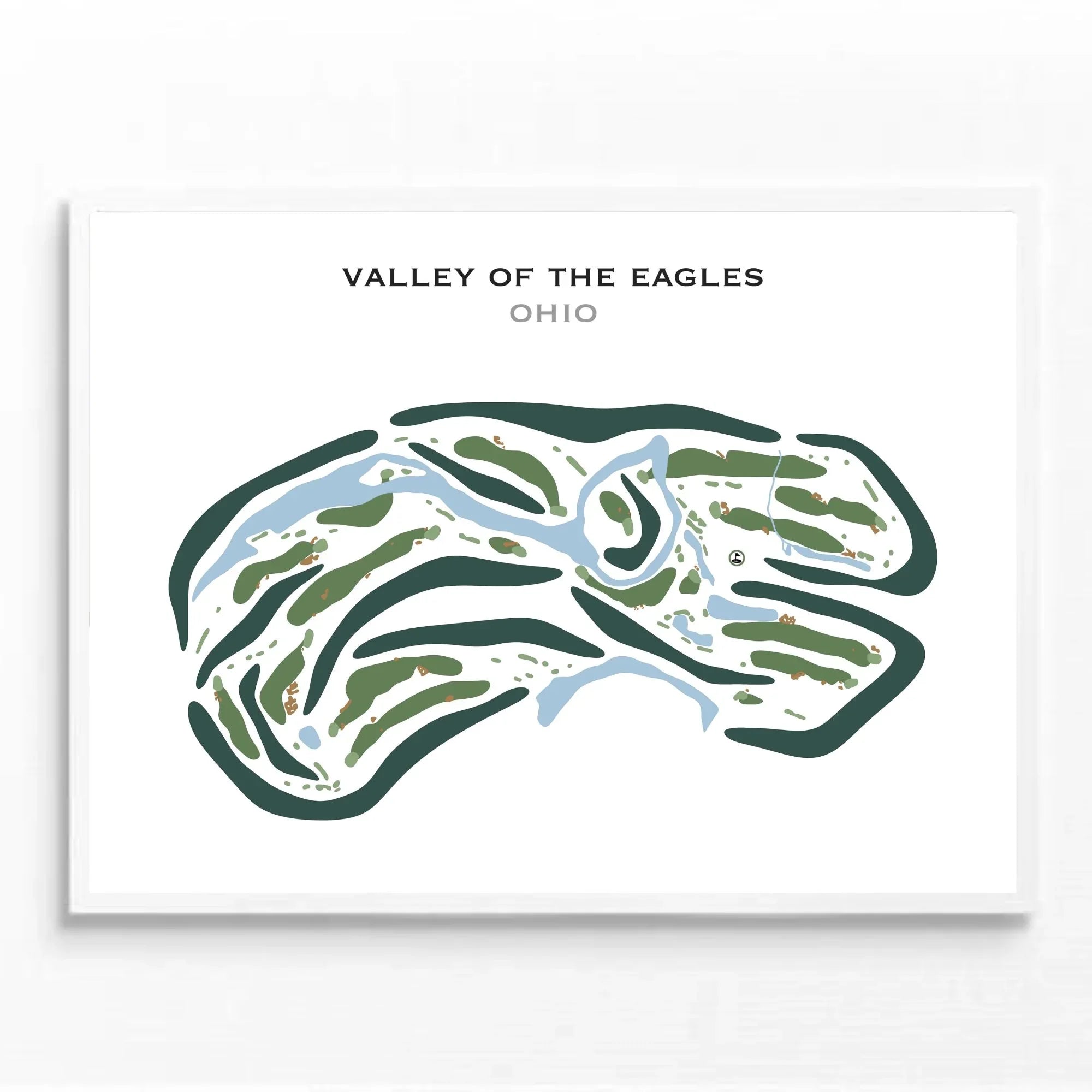 Buy the best printed golf course Valley of the Eagles Golf Club, Ohio ...