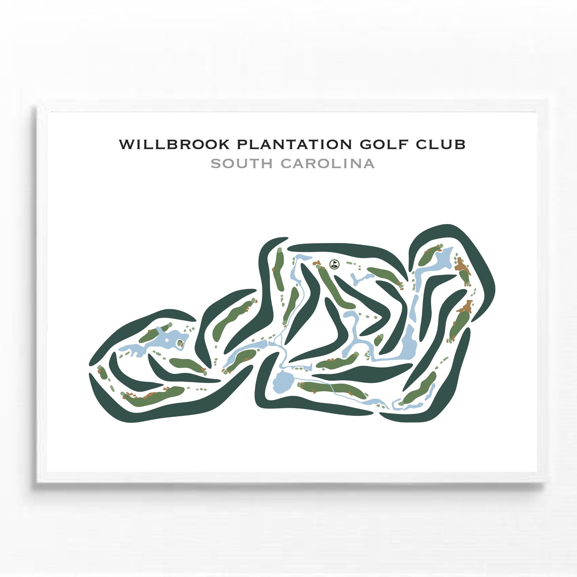 Buy the best printed golf course Willbrook Plantation Golf Club, South ...