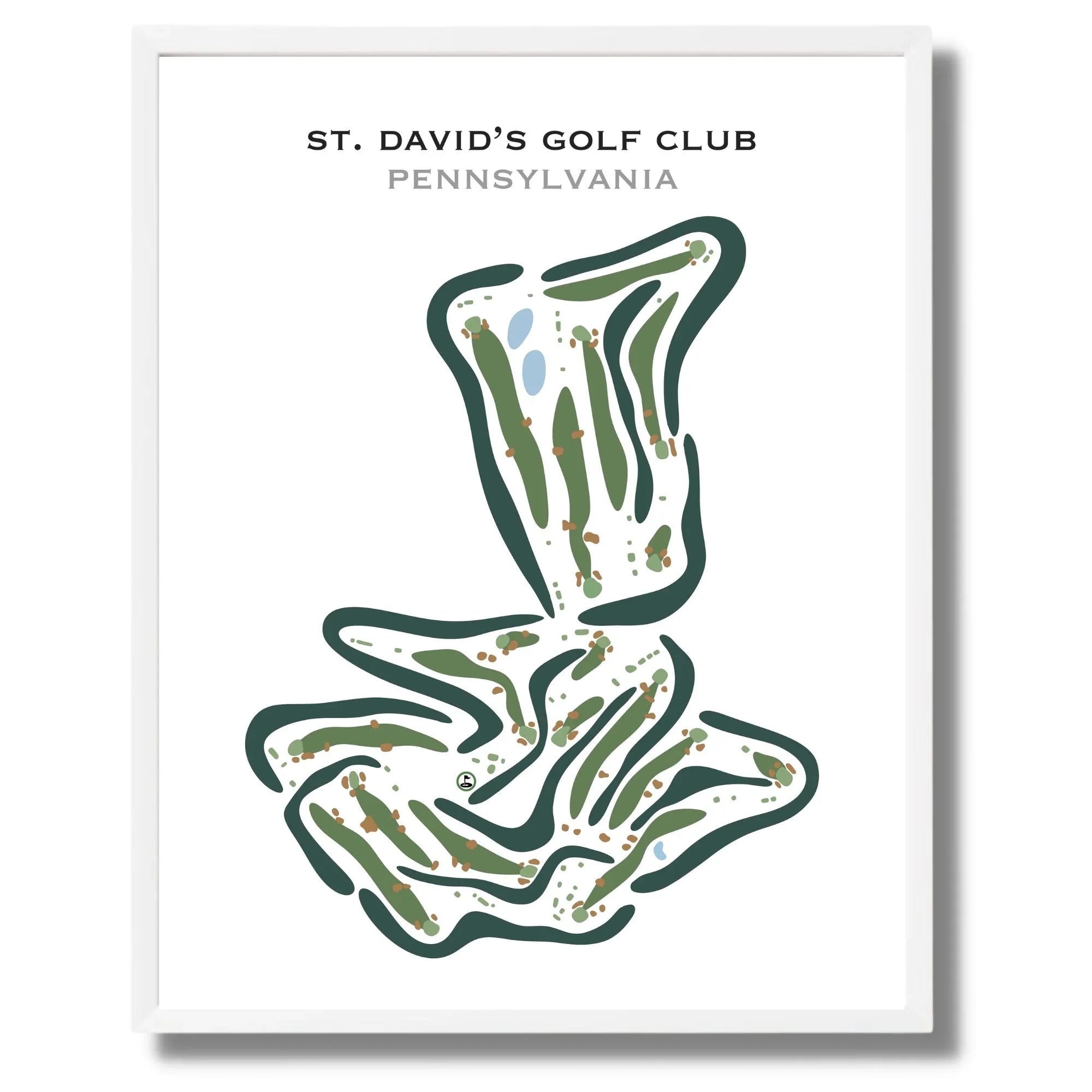 St. David's Golf Club, Wayne, Pennsylvania Golf Course Maps and Prints ...