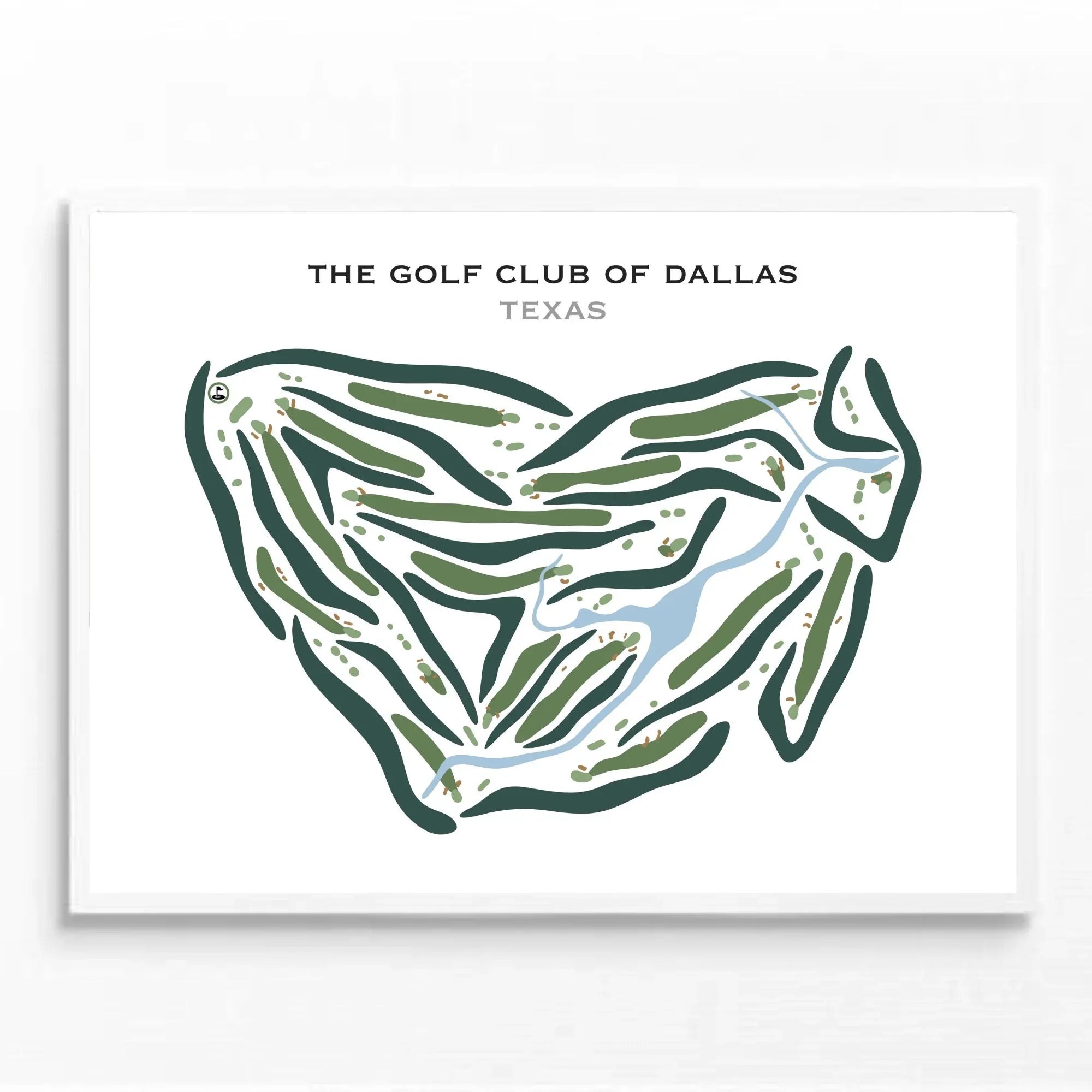 The Golf Club of Dallas, Texas Golf Course Maps and Prints - Golf ...
