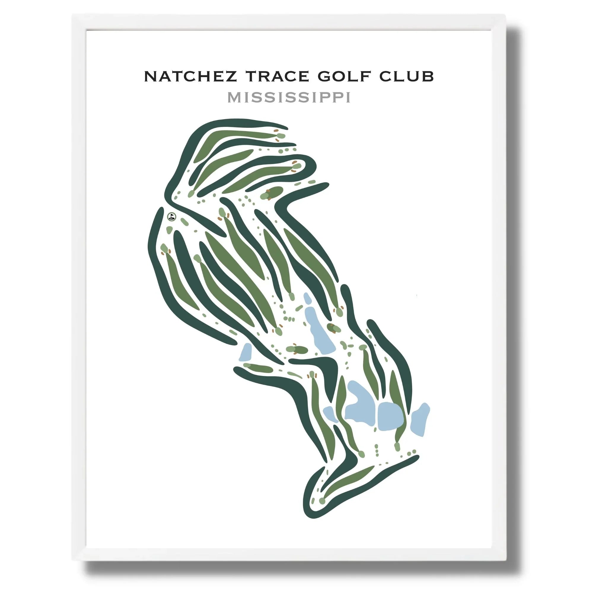 Natchez Trace Golf Club, Mississippi Golf Course Maps and Prints - Golf ...