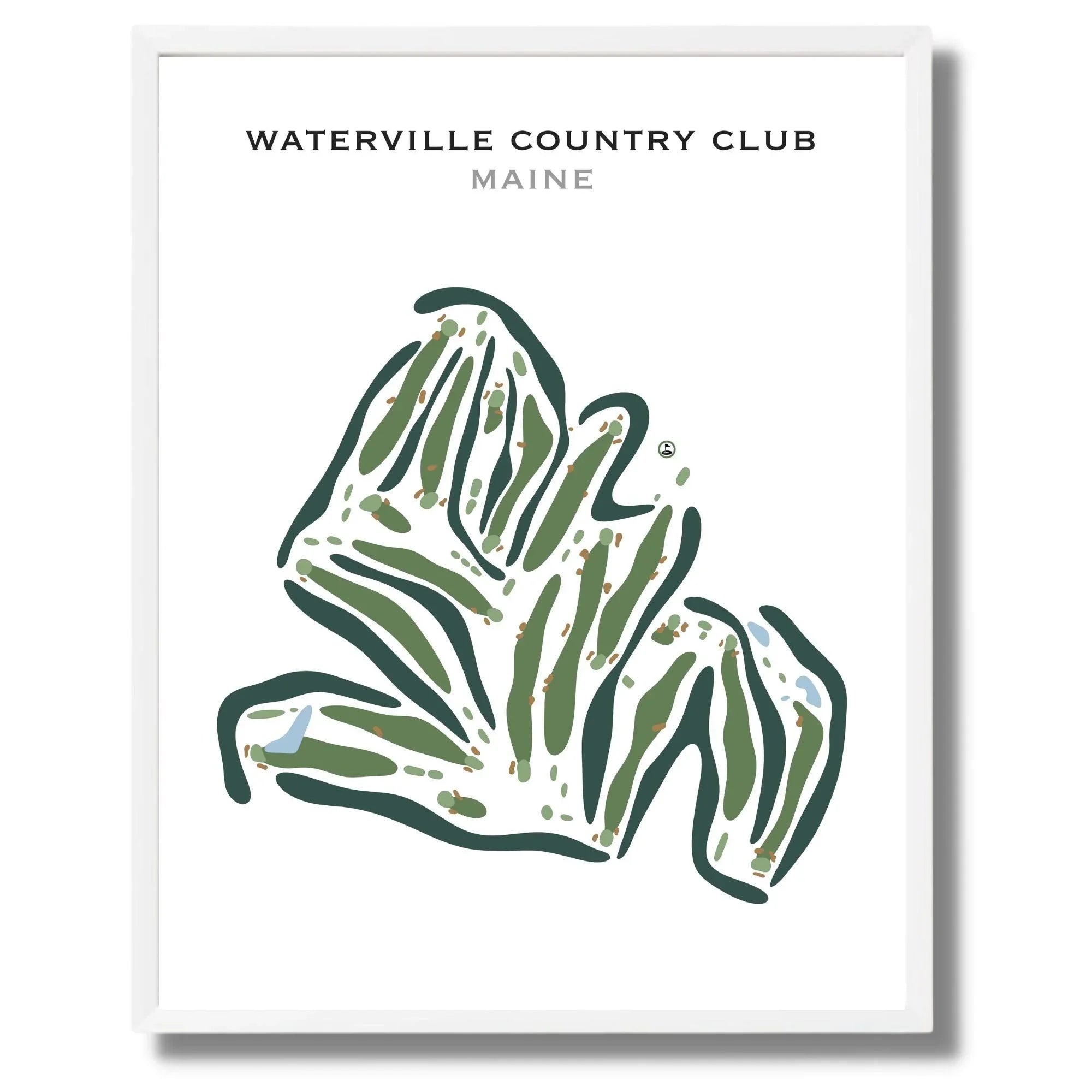 Waterville Country Club, Maine - Printed Golf Courses - Golf Course Prints