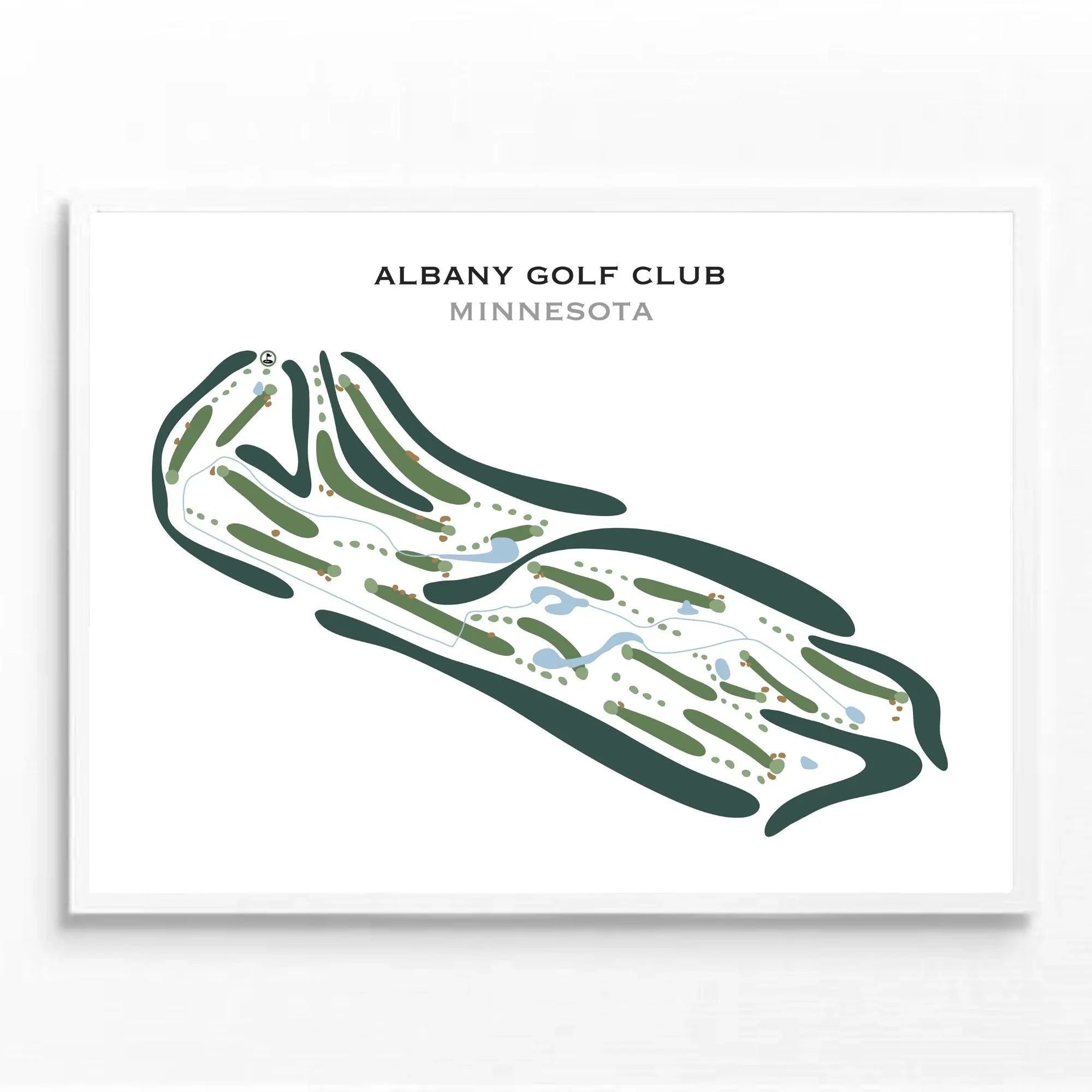 Albany Golf Club, Minnesota - Printed Golf Courses - Golf Course Prints