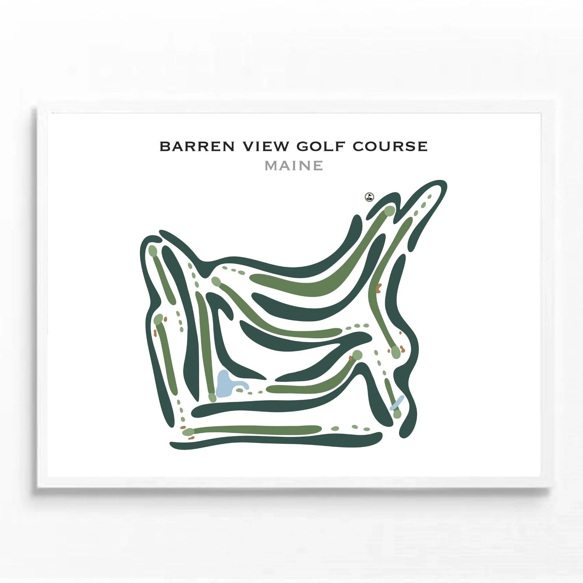 Buy the best printed golf course Barren View Golf Course, Maine - Golf ...