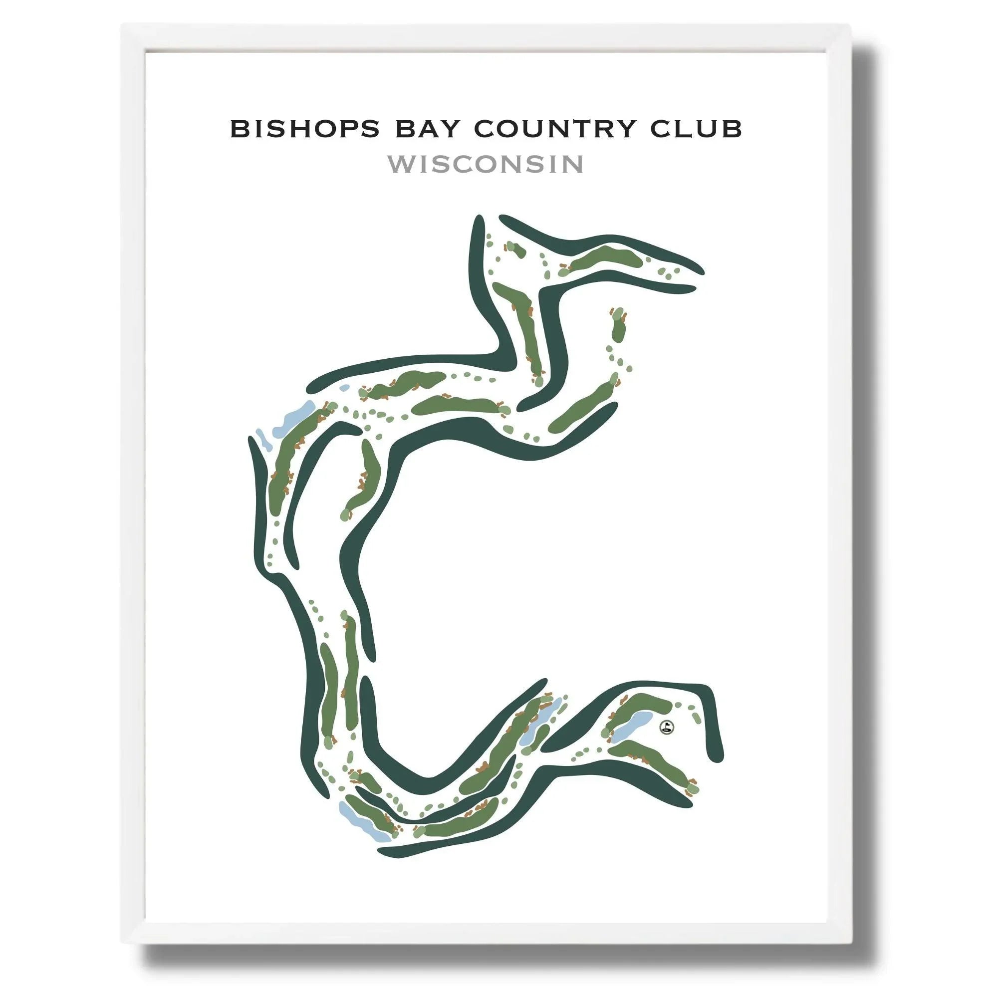 Buy the best printed golf course Bishops Bay Country Club, Wisconsin ...