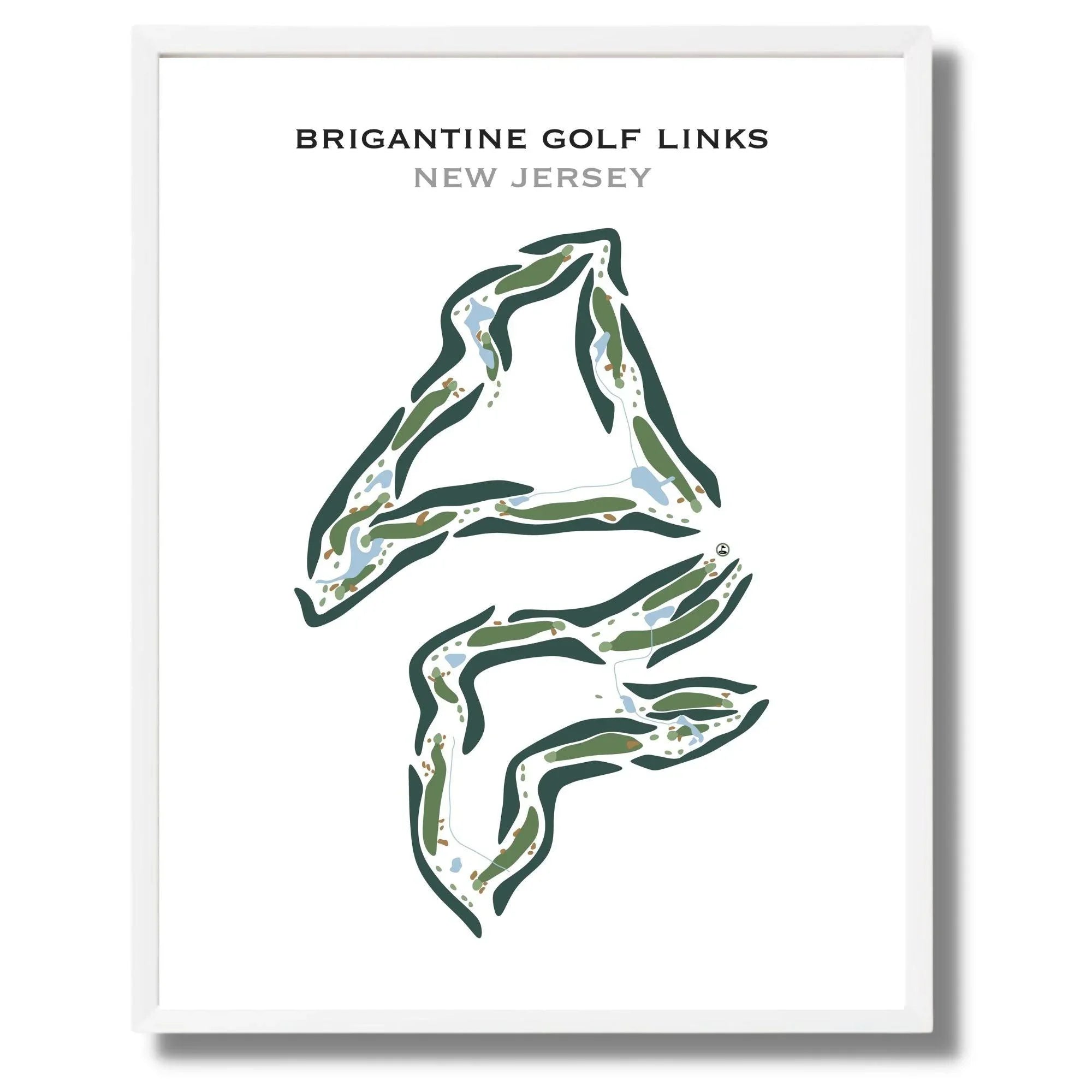 Buy the best printed golf course Brigantine Golf Links, New Jersey ...